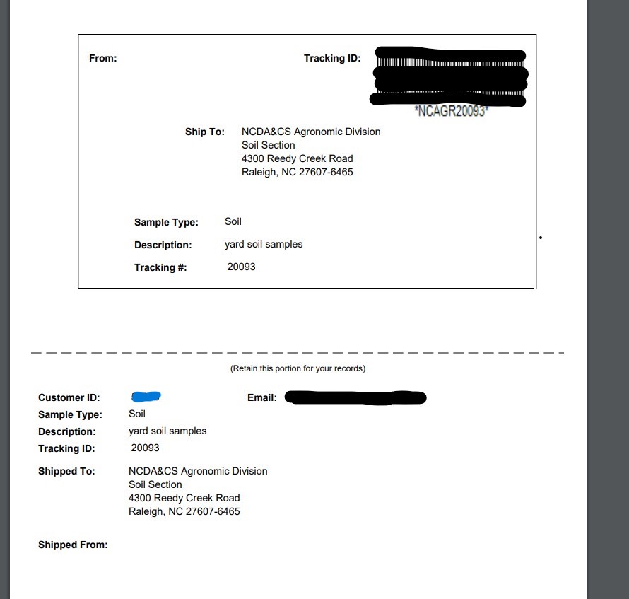 Agronomic Services - Create a Tracking Barcode | NC Agriculture