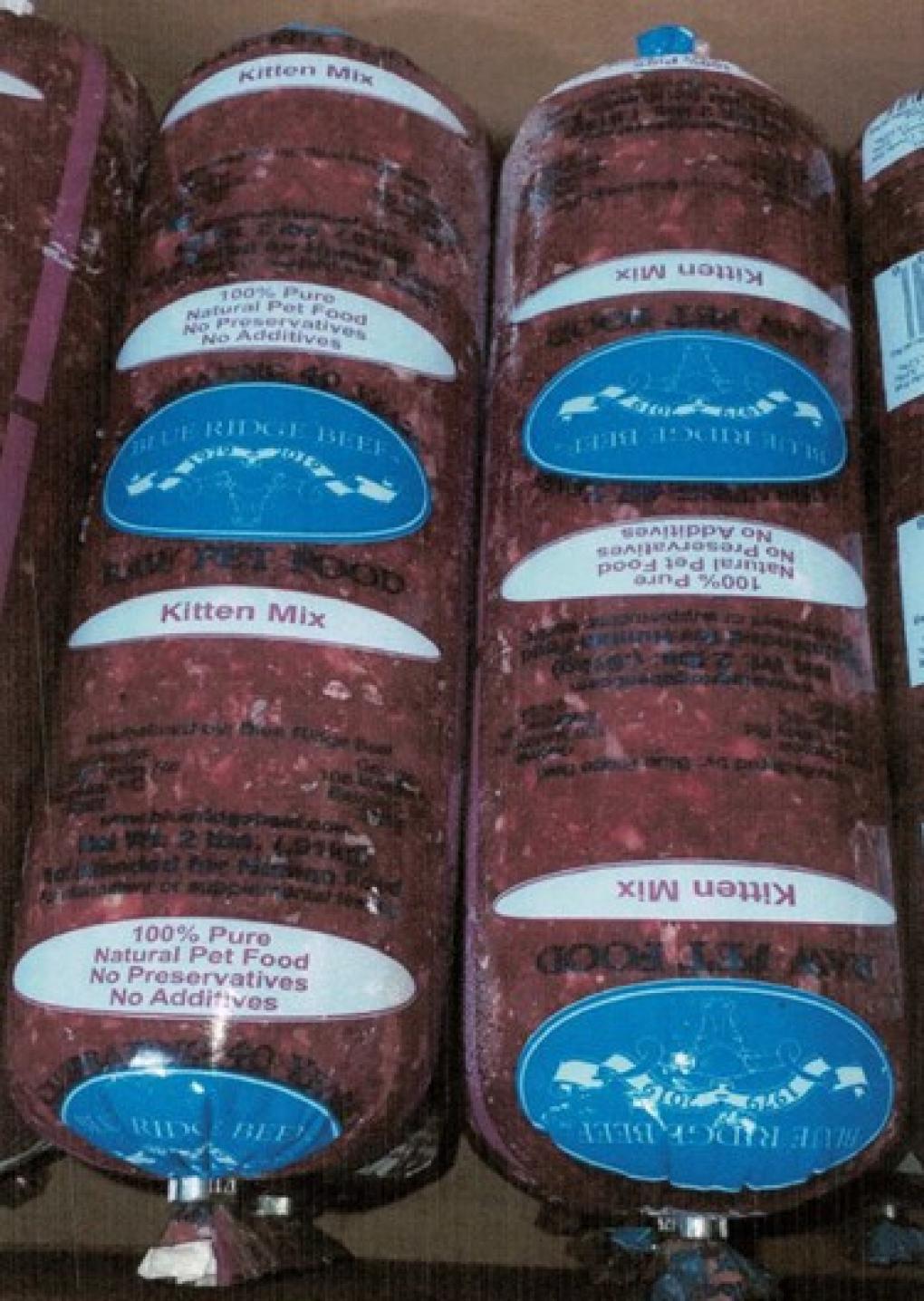 Consumers warned not to feed Blue Ridge Beef Kitten Grind, Kitten Mix ...