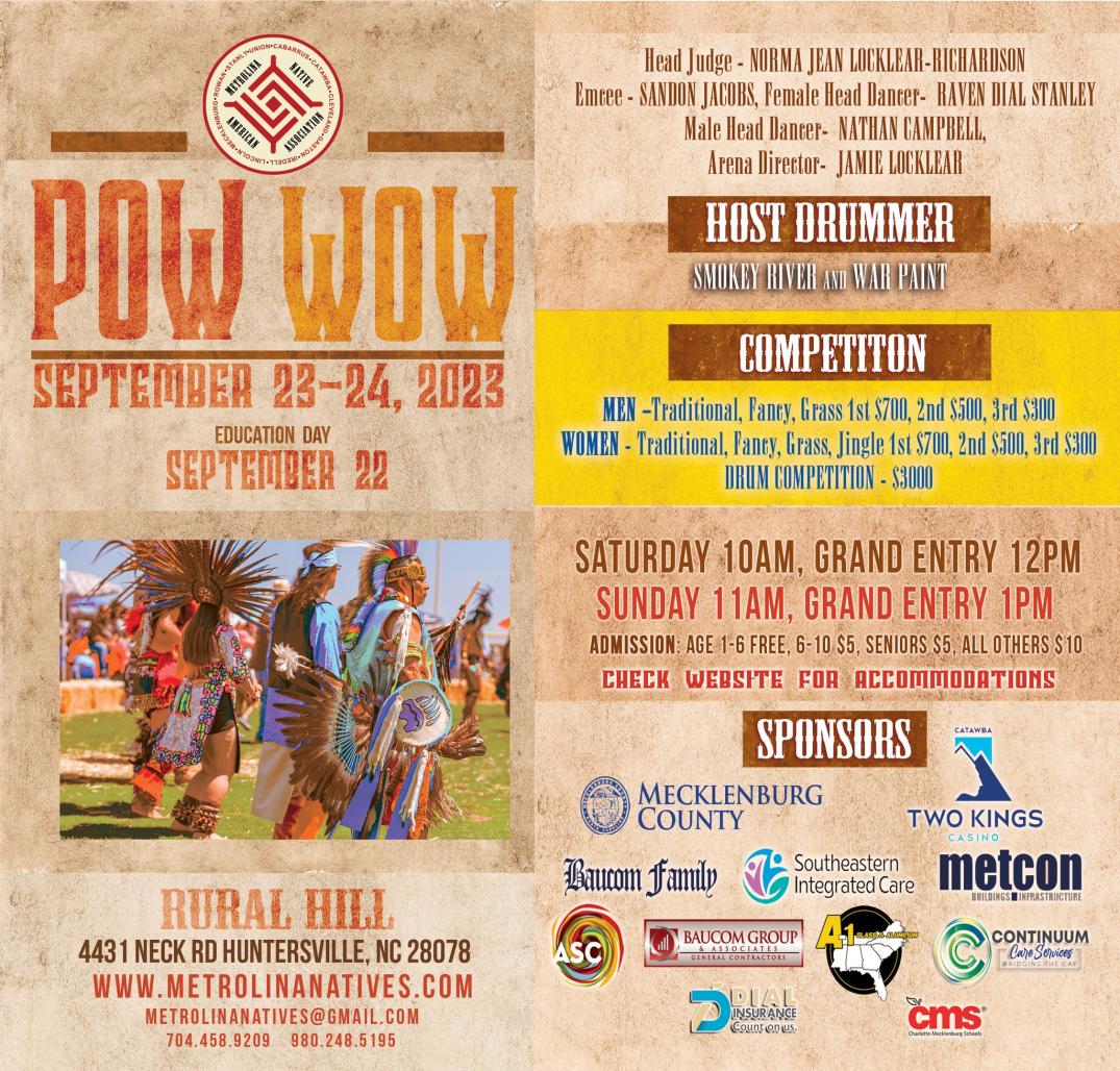 Metrolina Native American Association (MNAA) Annual 2023 Powwow ...