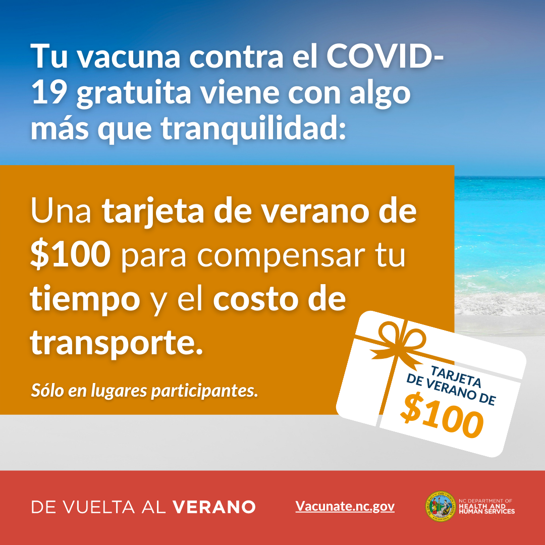 SPANISH Summer Card Ad - Instagram | NC COVID-19