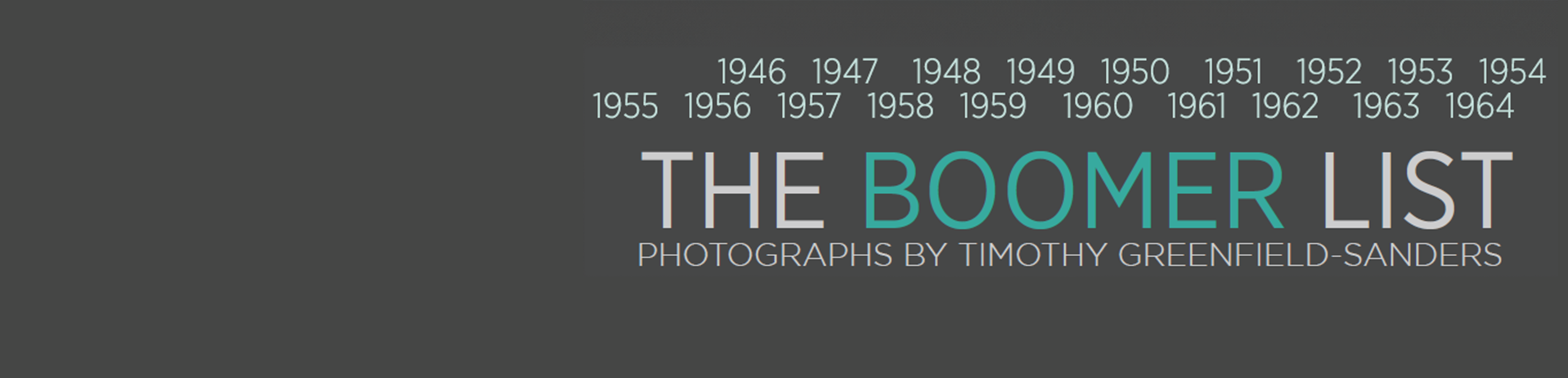 The Boomer List: Photographs by Timothy Greenfield-­Sanders | NCMOH