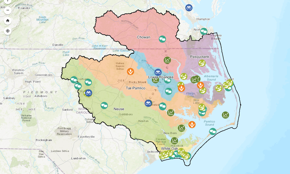 APNEP Announces New Interactive Map of Past and Present Projects | APNEP