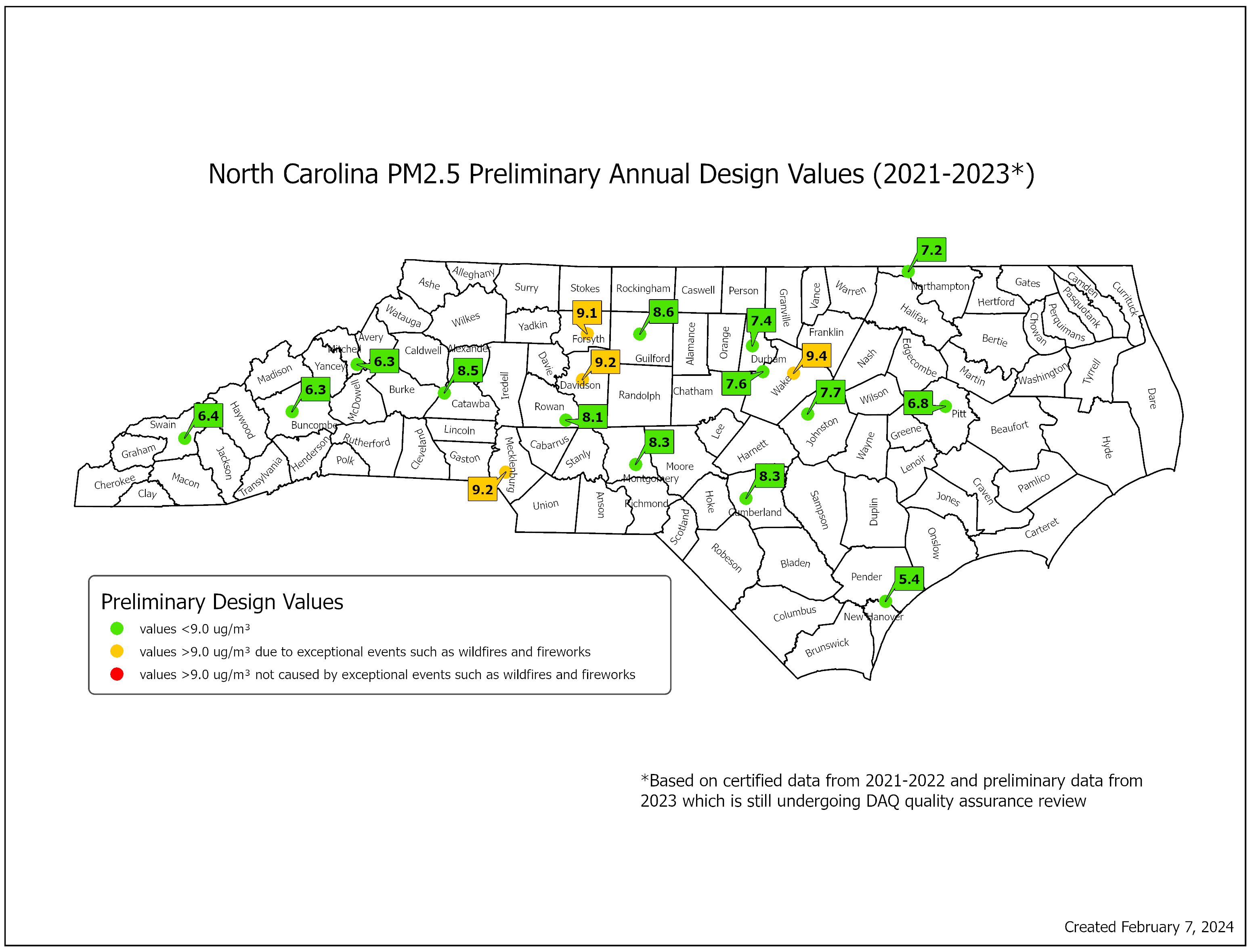 2024 PM2.5 Annual Standard | NC DEQ