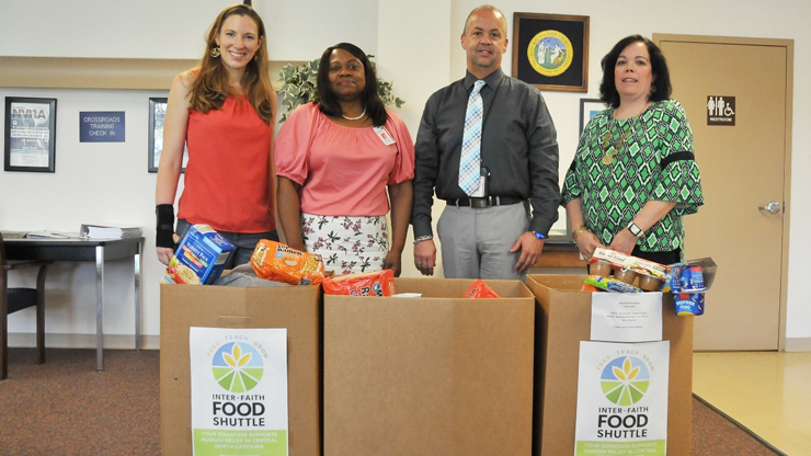 DSS Collects Food for Backpack Buddies | NCDHHS