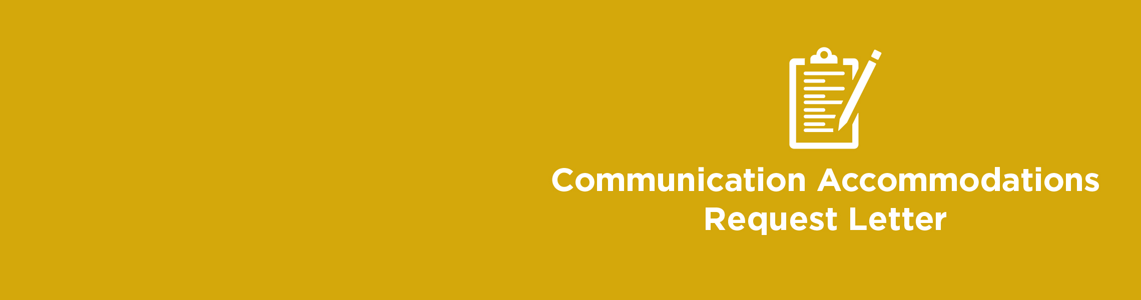 Communication Accommodations Request Letter | NCDHHS