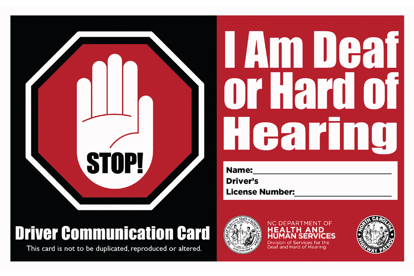 Driver Communication Card Helps with Effective Communication | NCDHHS