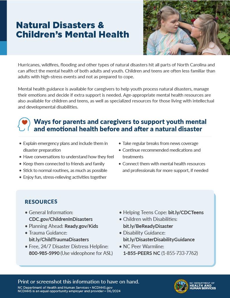 Disaster and Behavioral Health Resources Communications Toolkit | NCDHHS