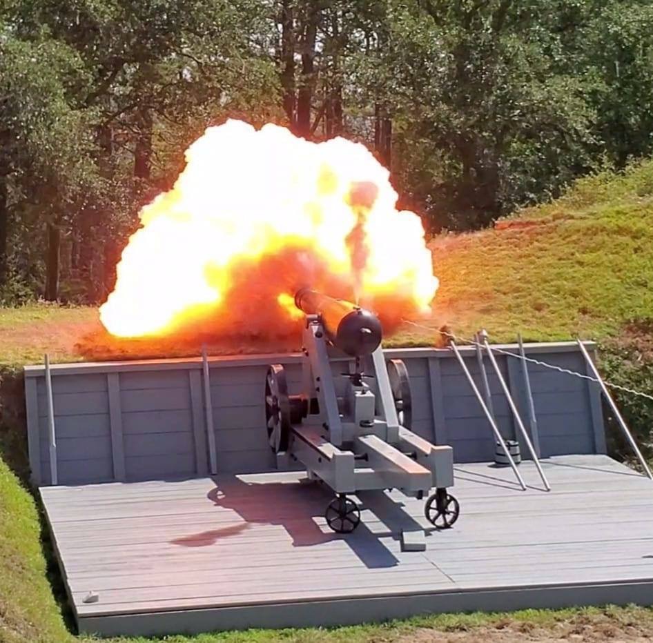 32-Pounder Cannon Now at Fort Anderson for First Time in Over 150 Years ...