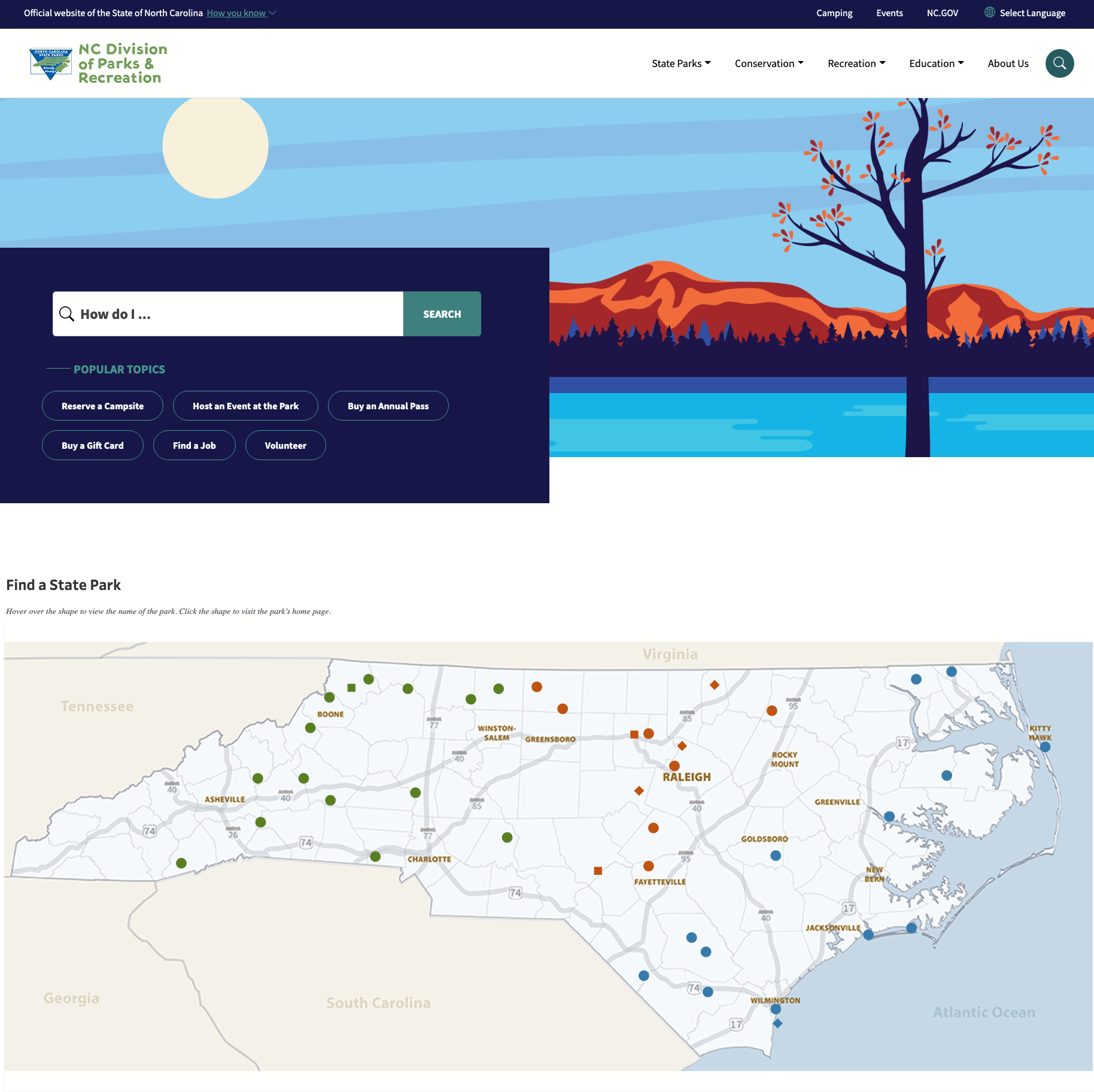 N.C. State Parks to Launch New Website | NC DNCR