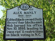 Alex Manly 1866-1944 (D-103) | NC DNCR