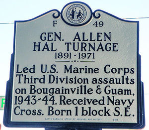 Gen. Allen Hal Turnage 1891-1971 (F-49) | NC DNCR