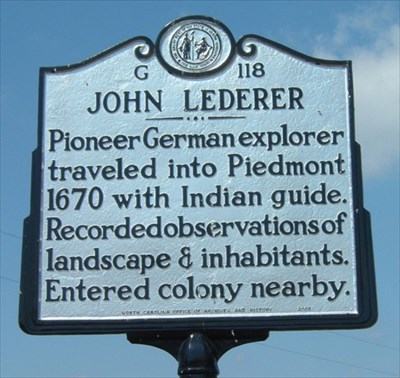 John Lederer (G-118) | NC DNCR