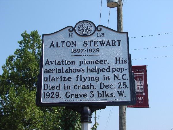 Alton Stewart 1897-1929 (H-113) | NC DNCR
