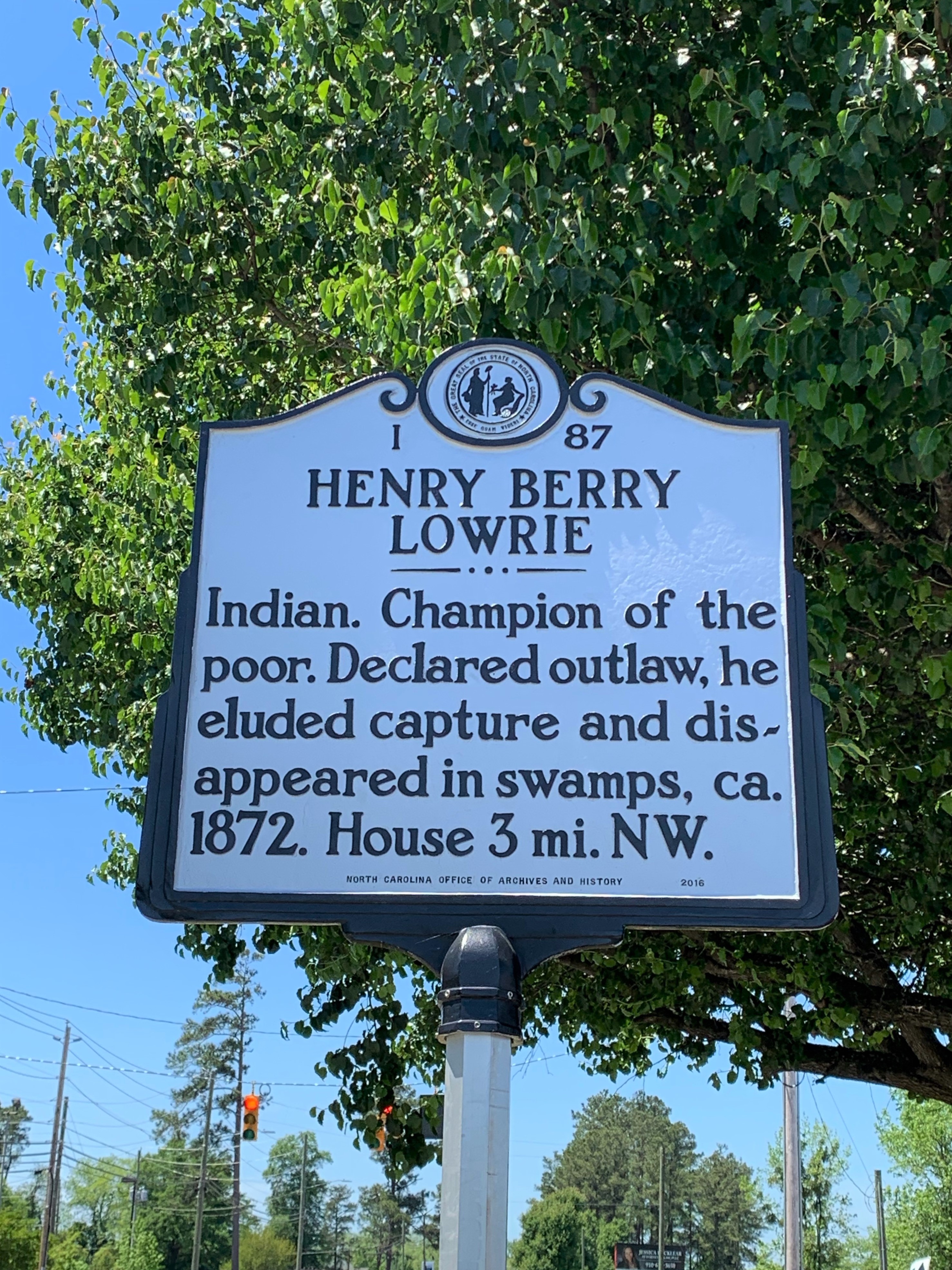 Henry Berry Lowrie (I-87) | NC DNCR