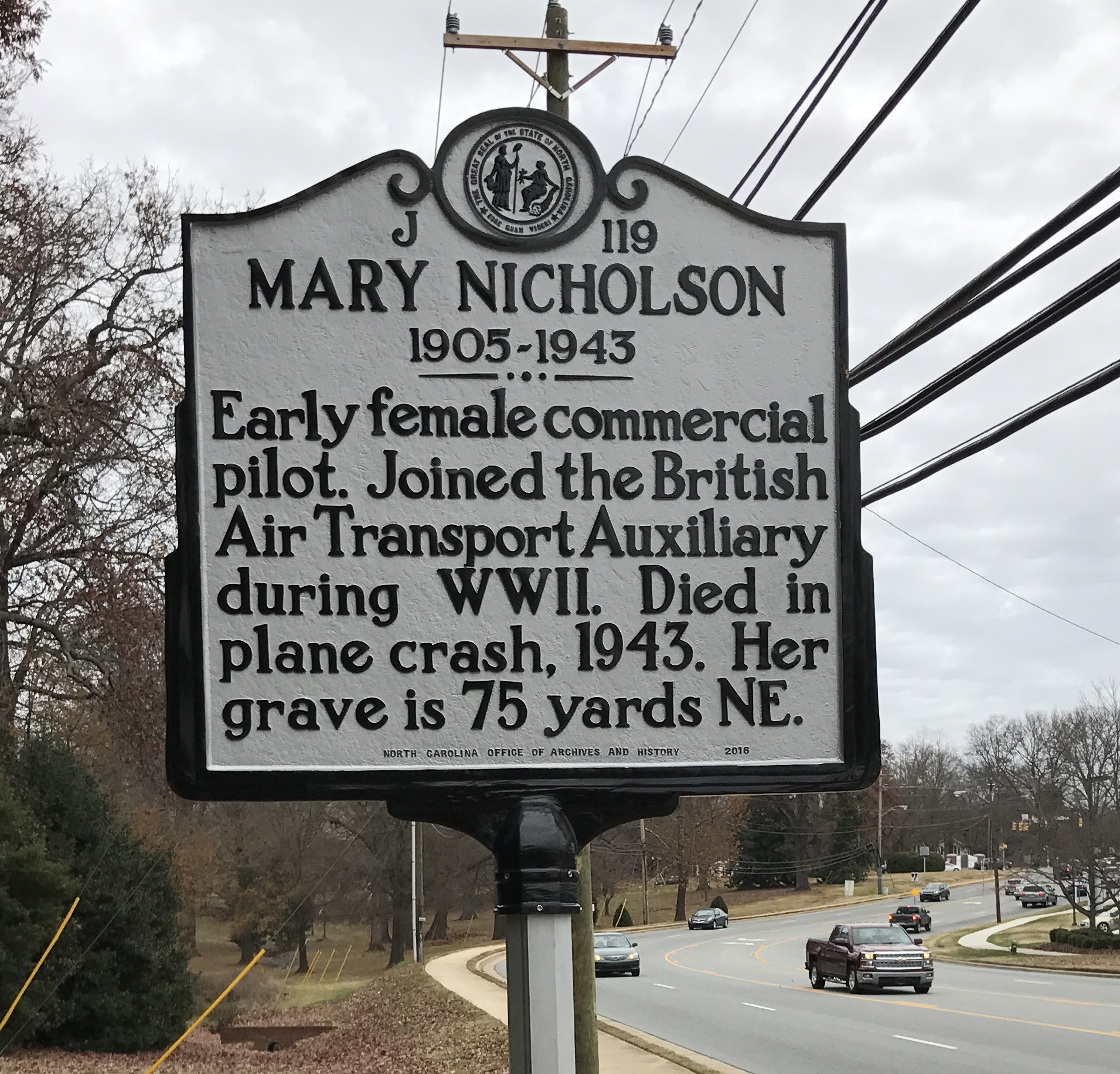 Mary Nicholson 1905-1943 (J-119) | NC DNCR