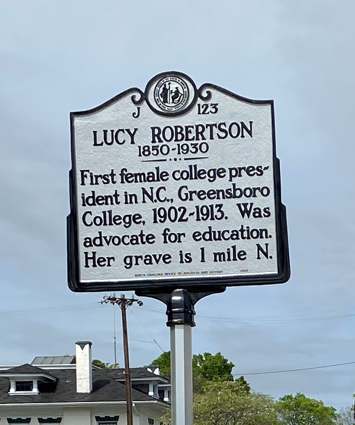 Lucy Robertson 1850-1930 (J-123) | NC DNCR