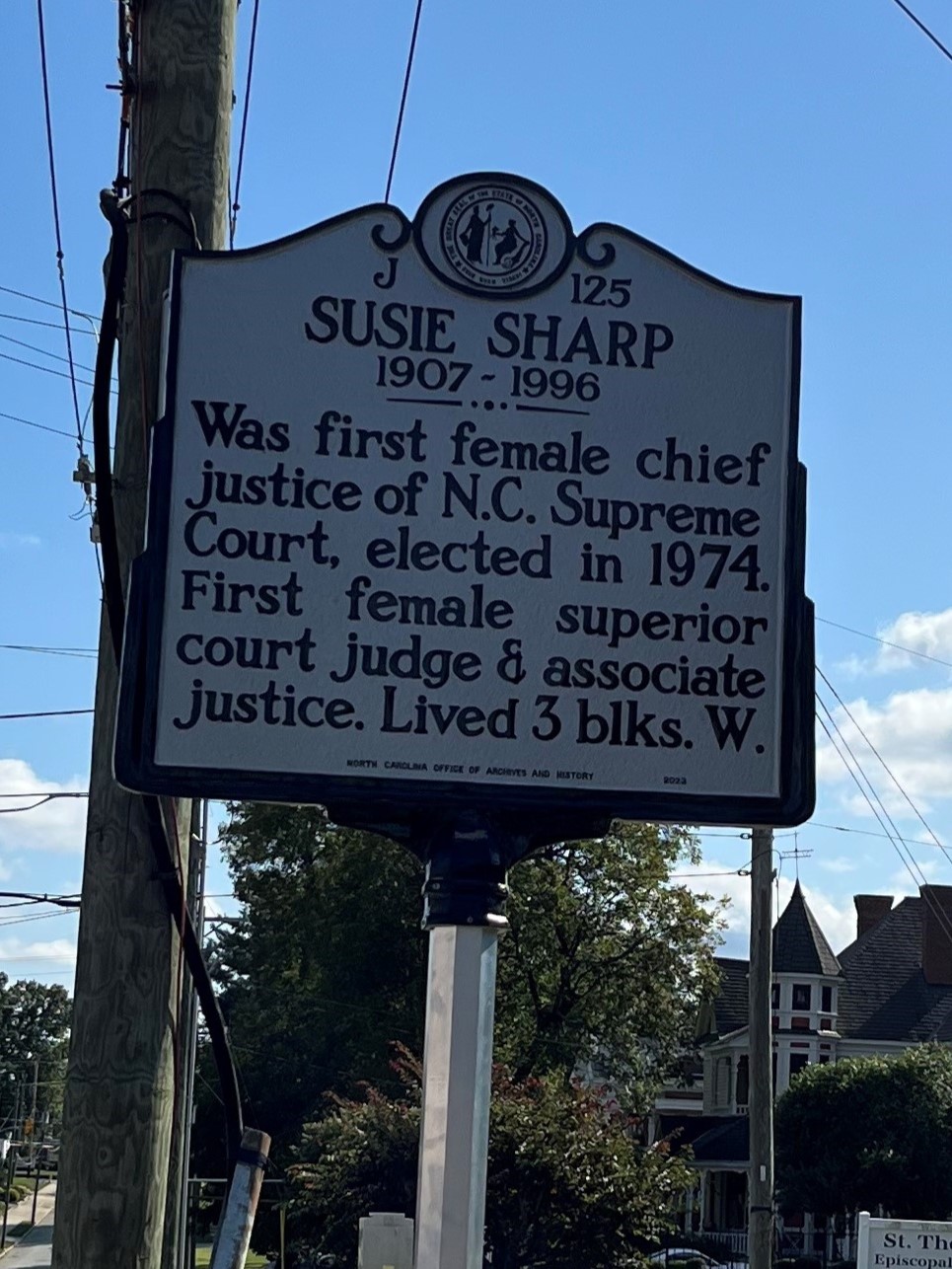 Susie Sharp 1907-1996 (J-125) | NC DNCR