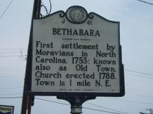 Bethabara (J-41) | NC DNCR