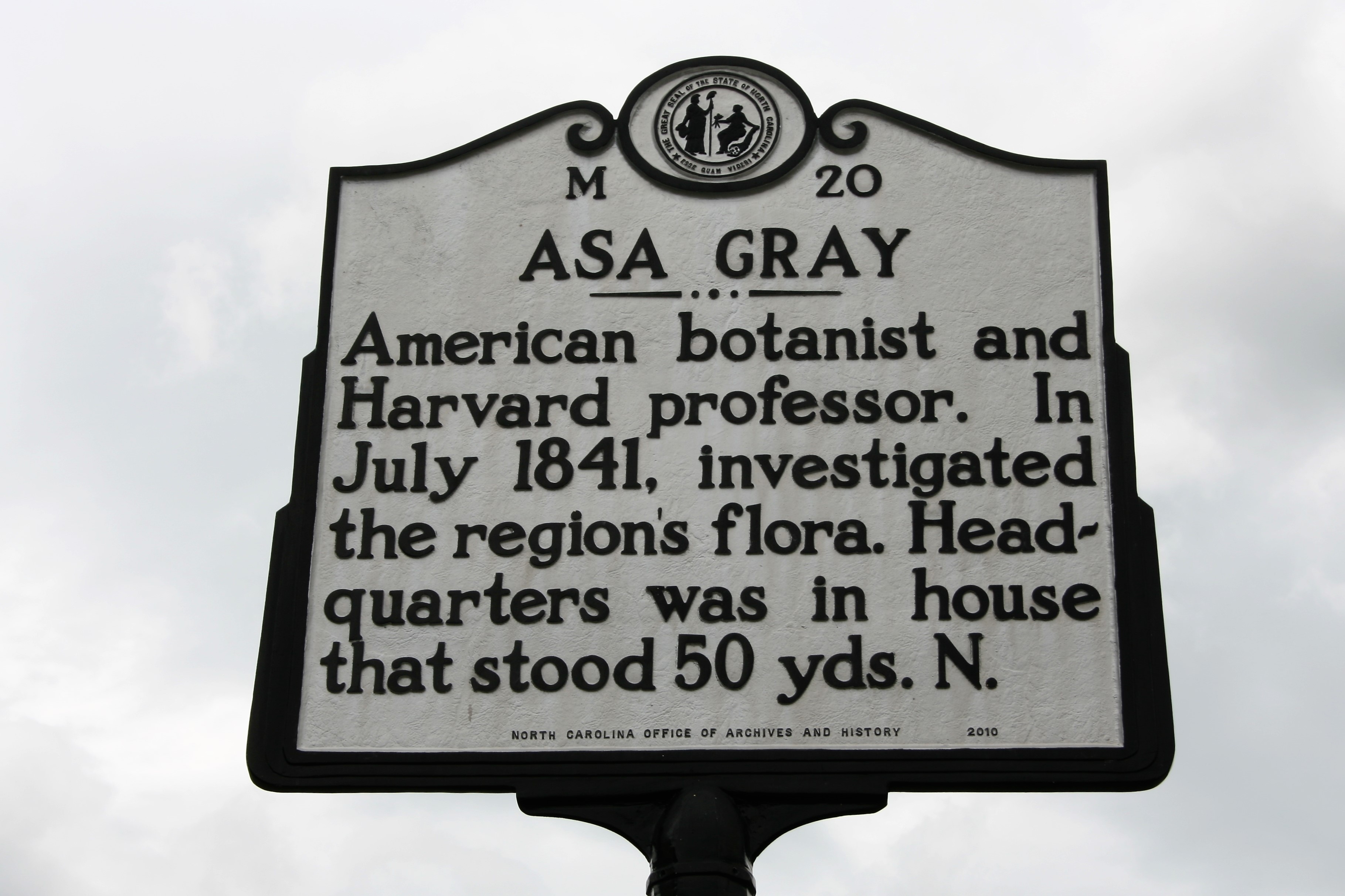 Asa Gray (M-20) | NC DNCR