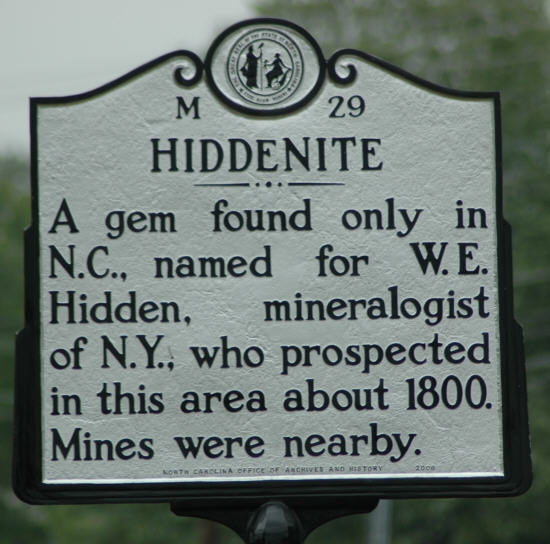 Hiddenite (M-29) | NC DNCR