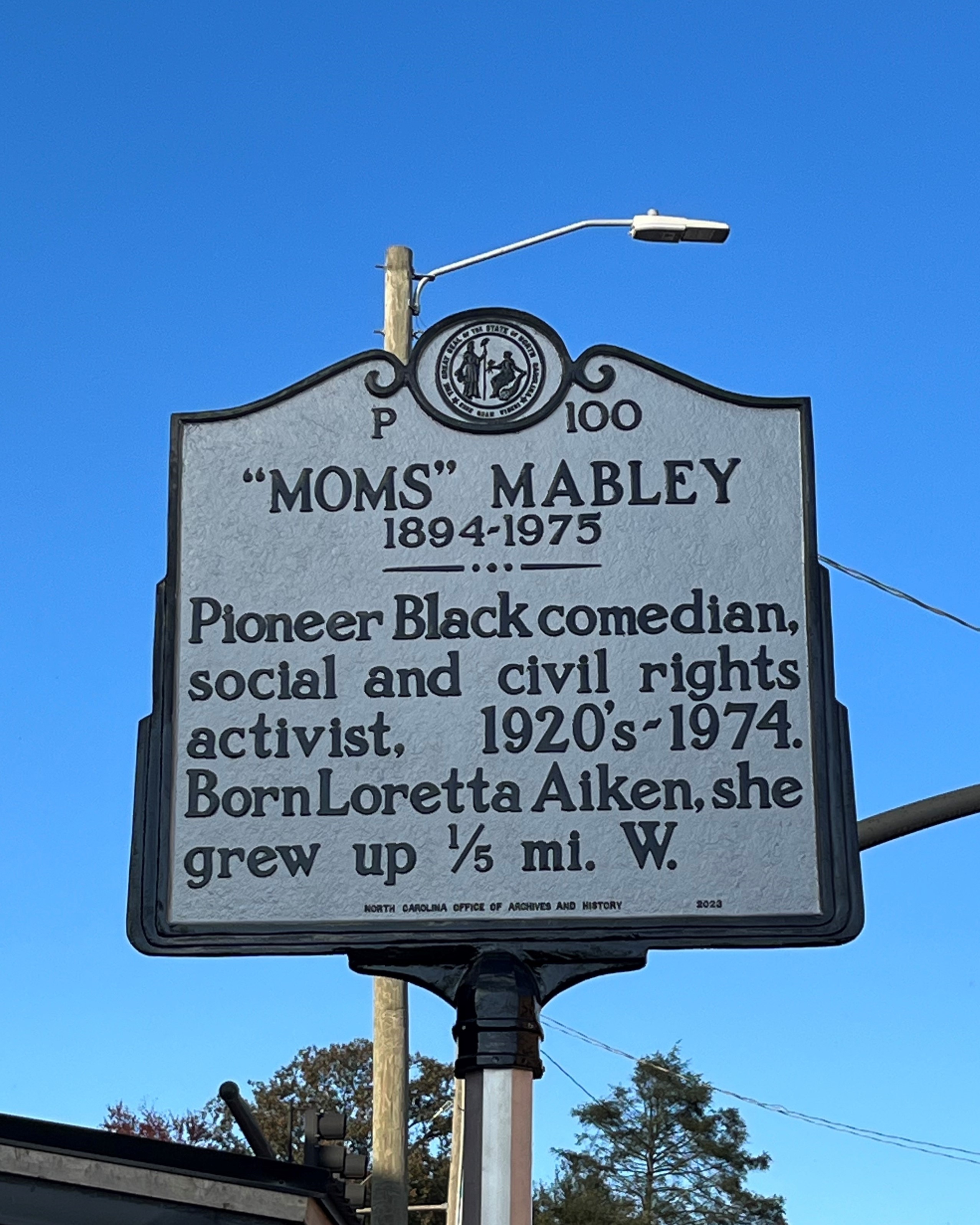 "Moms" Mabley 1894-1975 (P-100) | NC DNCR