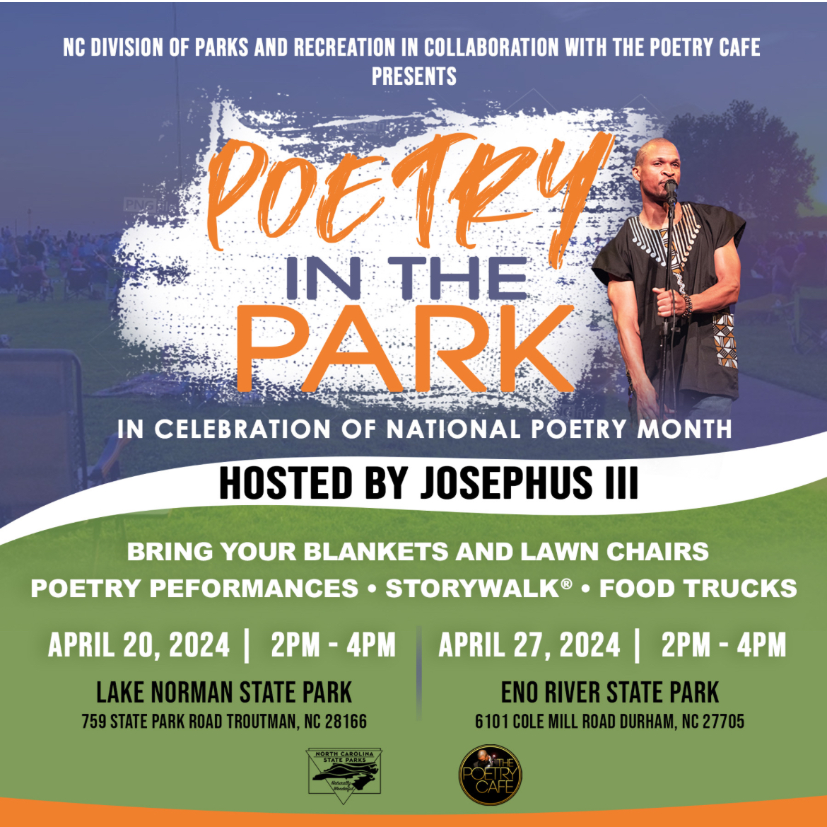 Two NC State Parks to Host 'Poetry in the Park' Events in April for ...