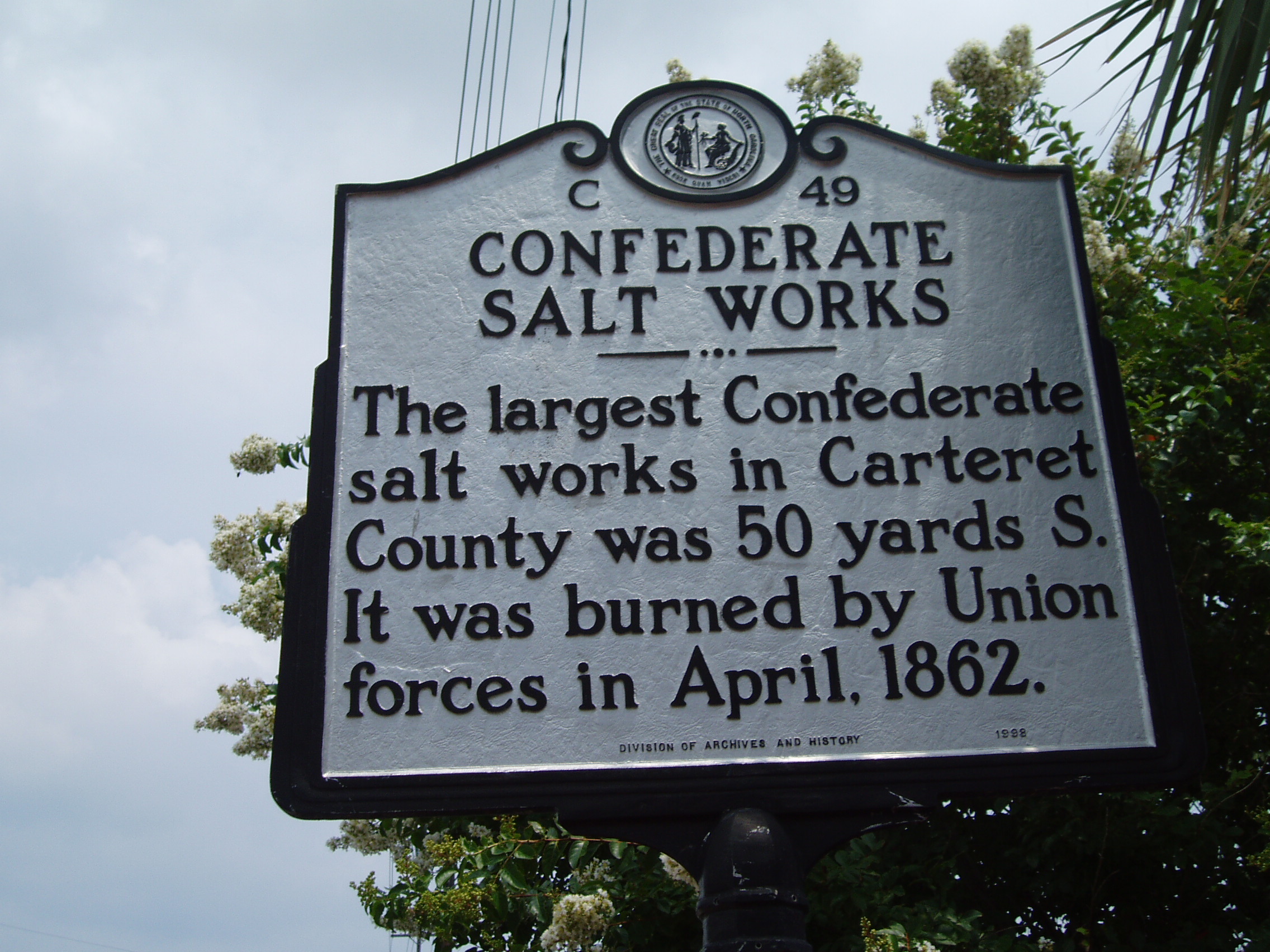 Confederate Salt Works (C-49) | NC DNCR