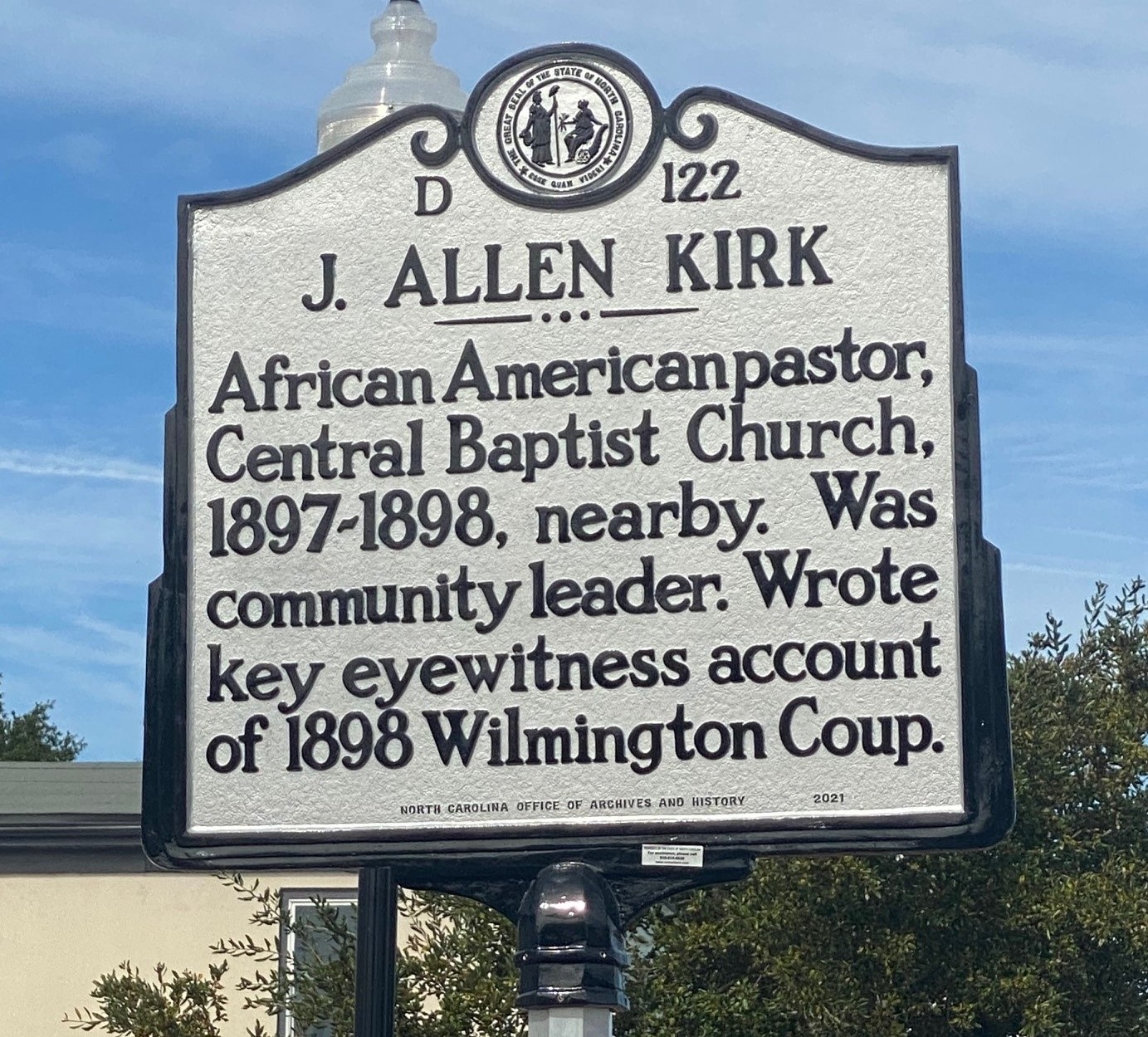 J. Allen Kirk (D-122) | NC DNCR