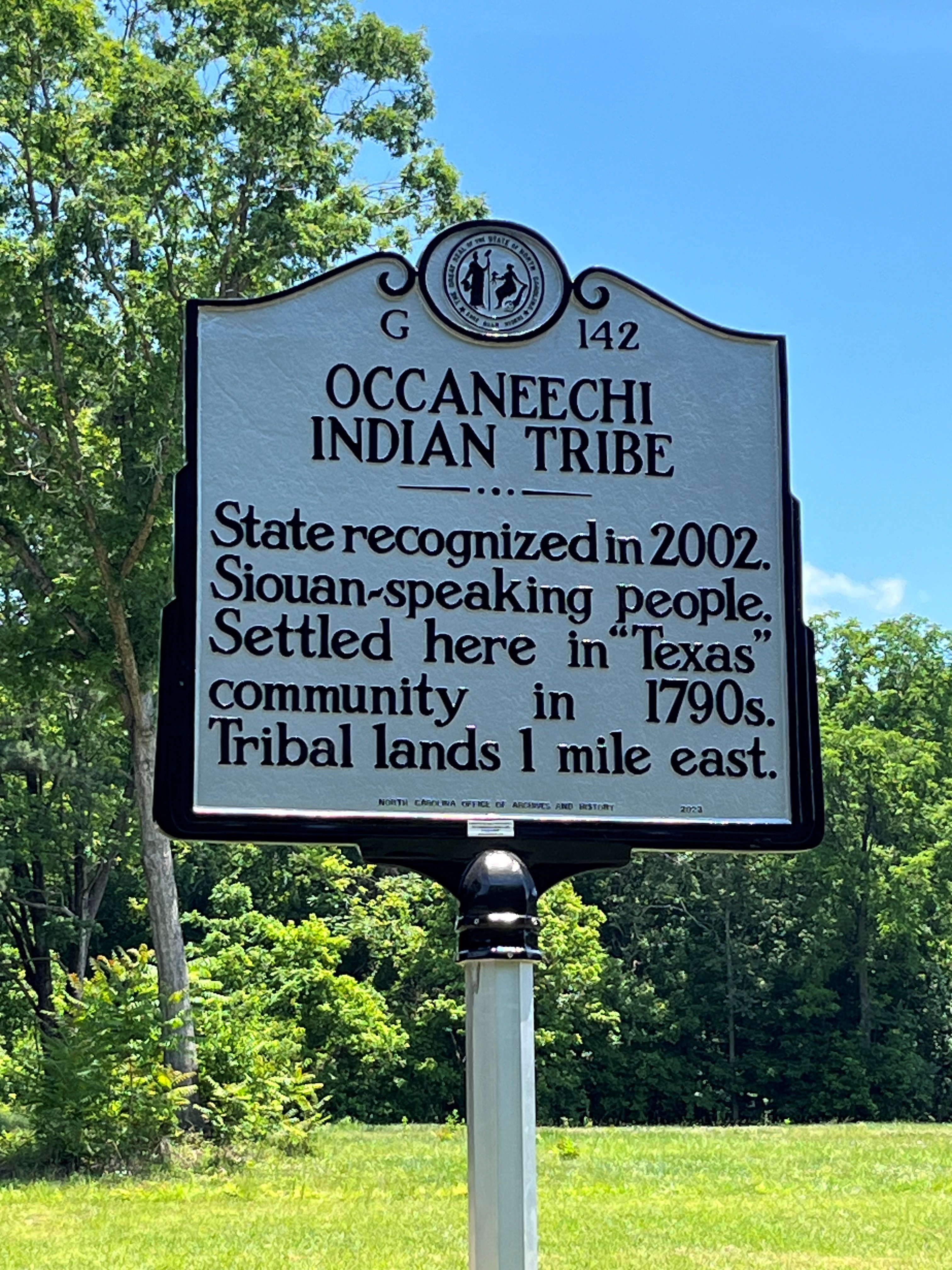 Occaneechi Indian Tribe (G-142) | NC DNCR