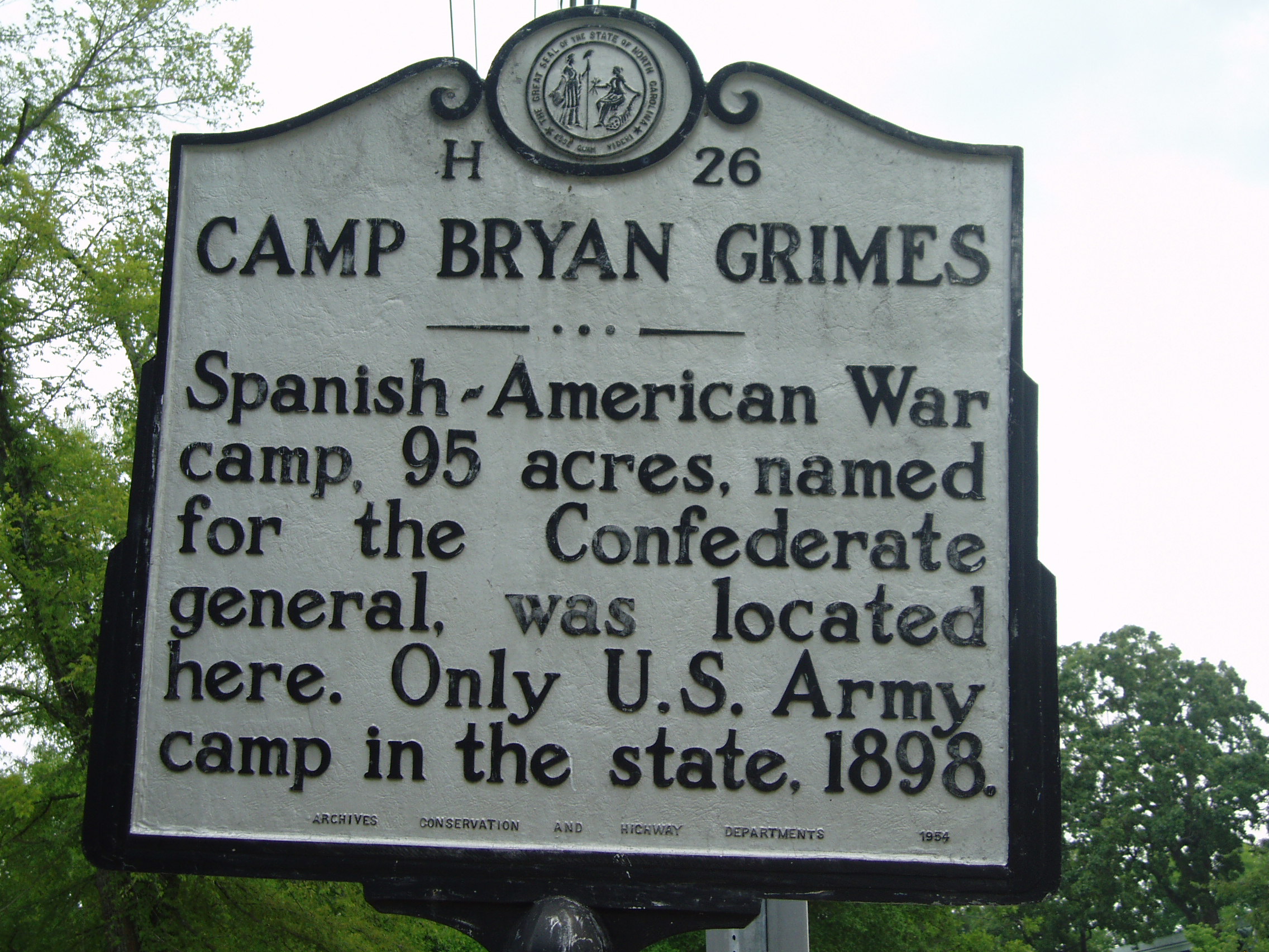 Camp Bryan Grimes (H-26) | NC DNCR