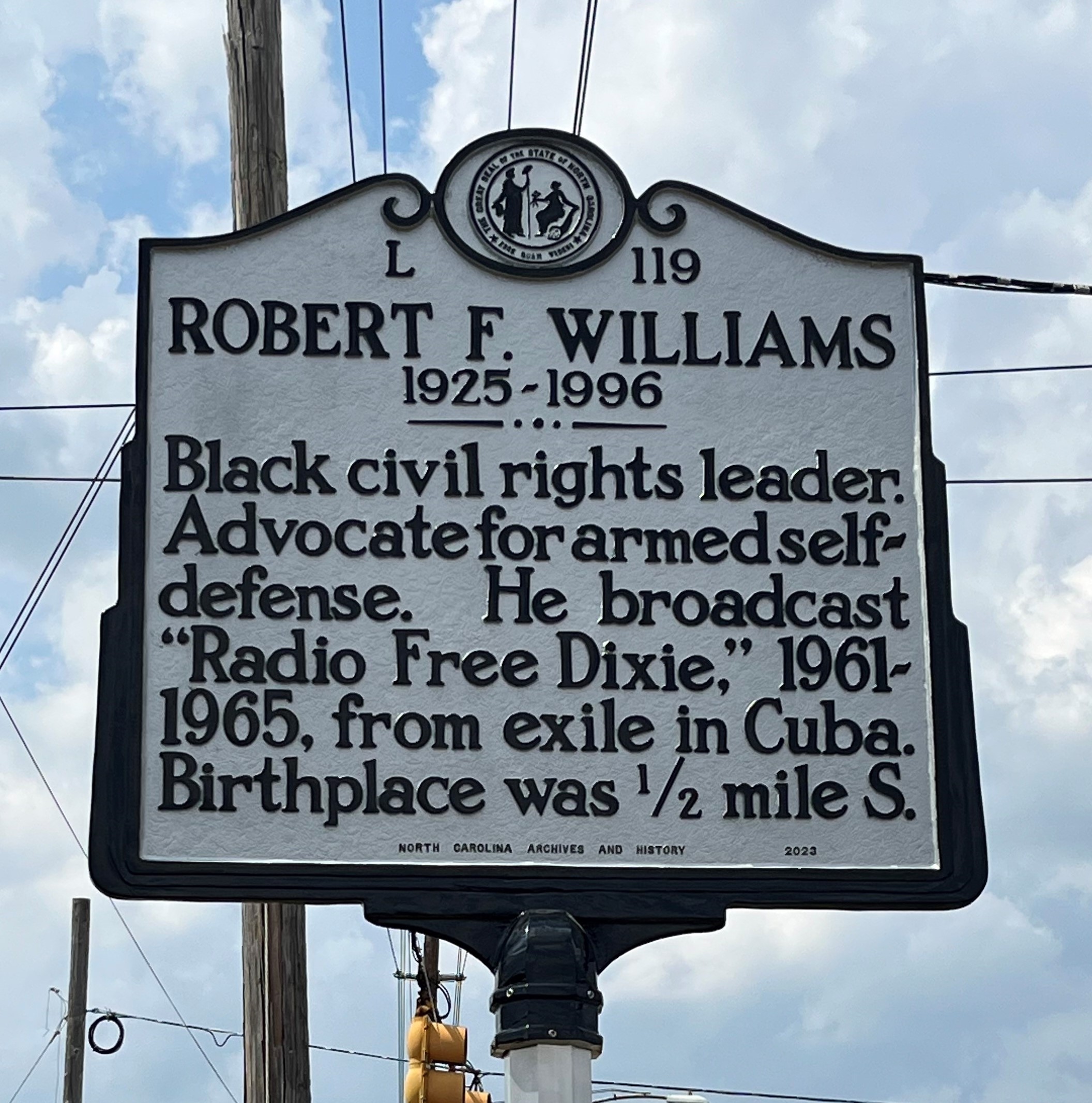 Robert F. Williams 1925-1996 (L-119) | NC DNCR