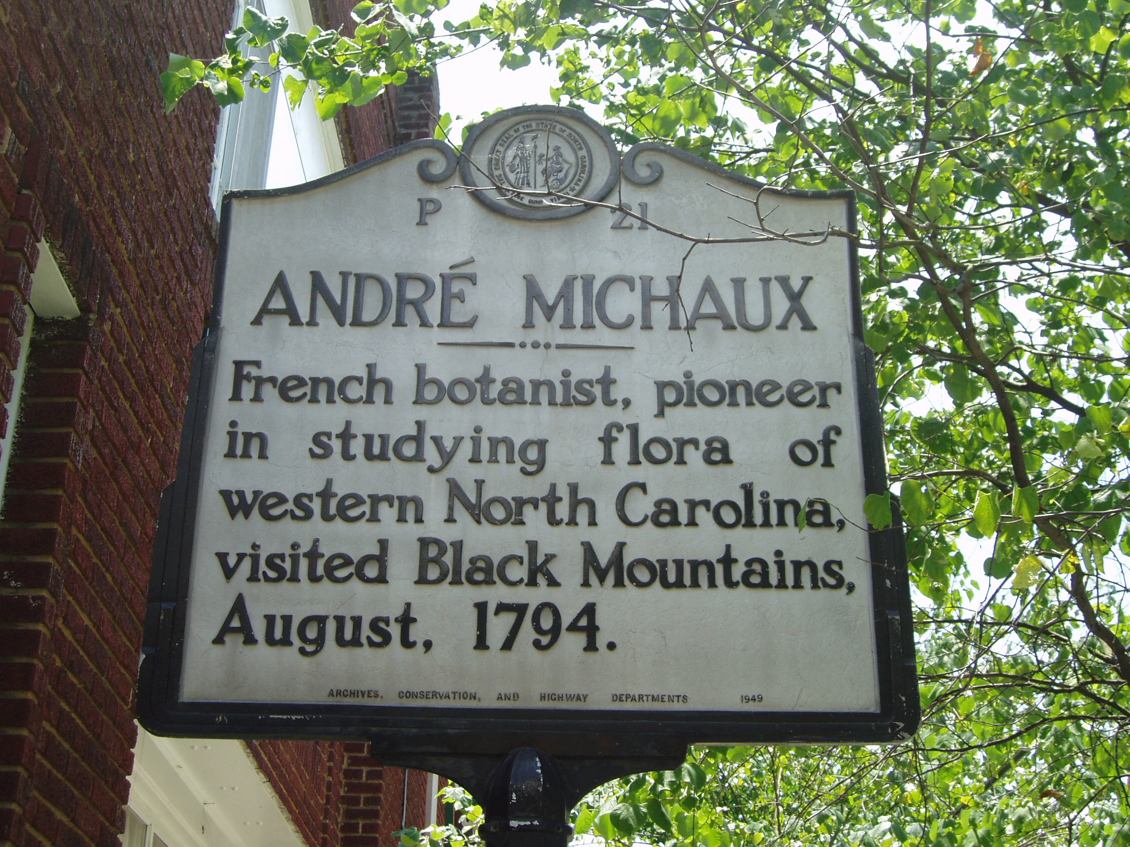 Andre Michaux (P-21) | NC DNCR