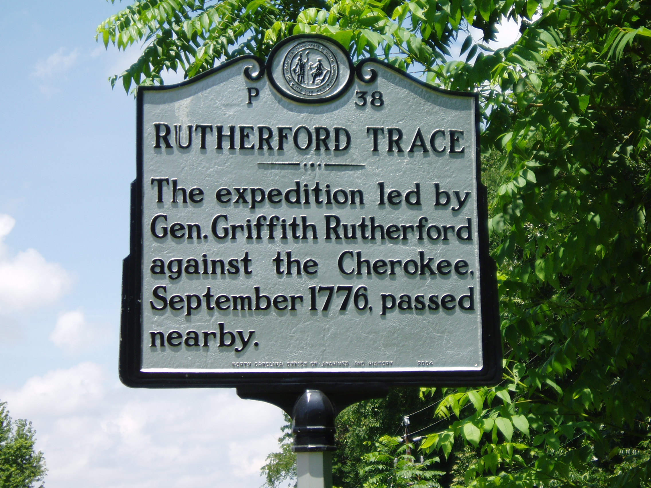 Rutherford Trace (P-38) | NC DNCR