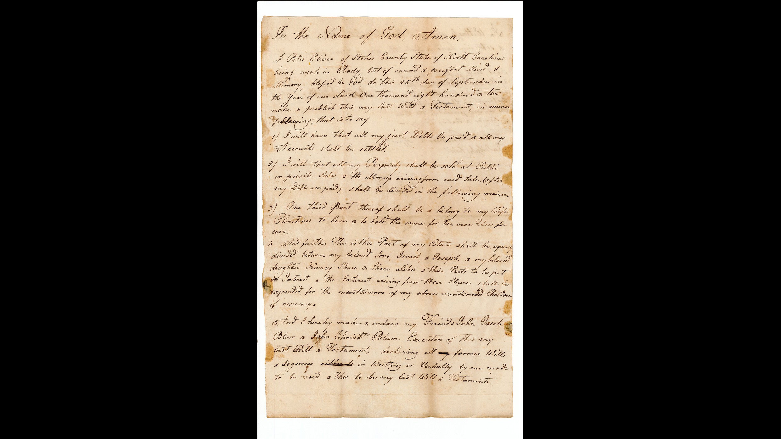 The State Archives to host a hybrid program on Peter Oliver research ...