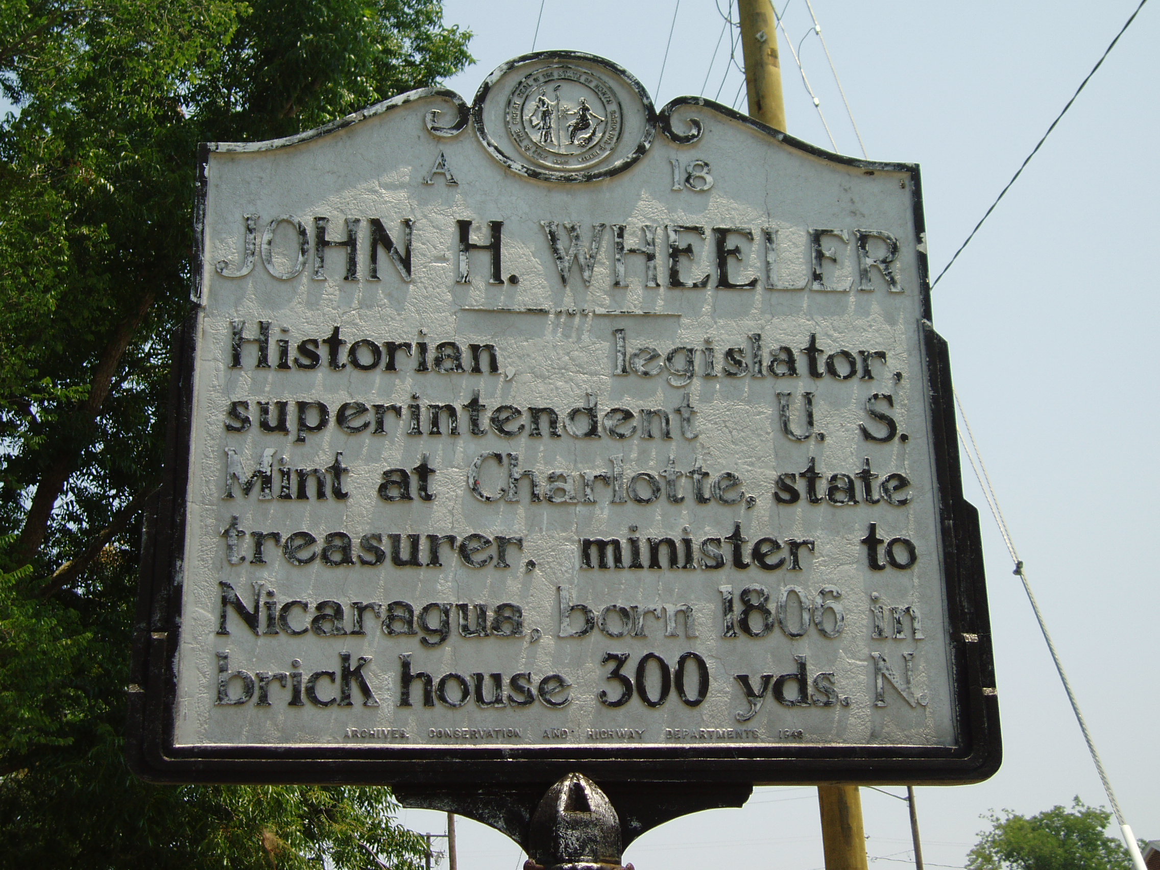 John H. Wheeler (A-18) | NC DNCR