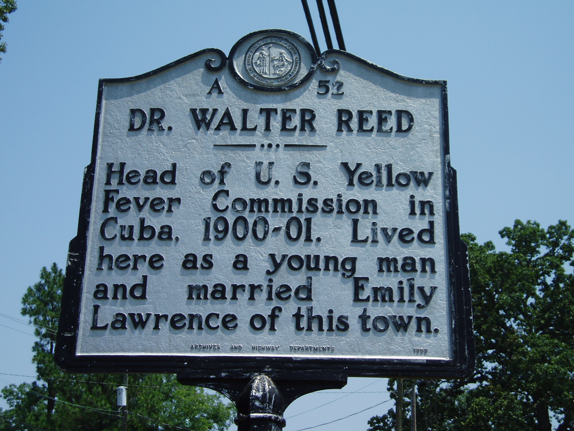 Dr. Walter Reed (A-52) | NC DNCR