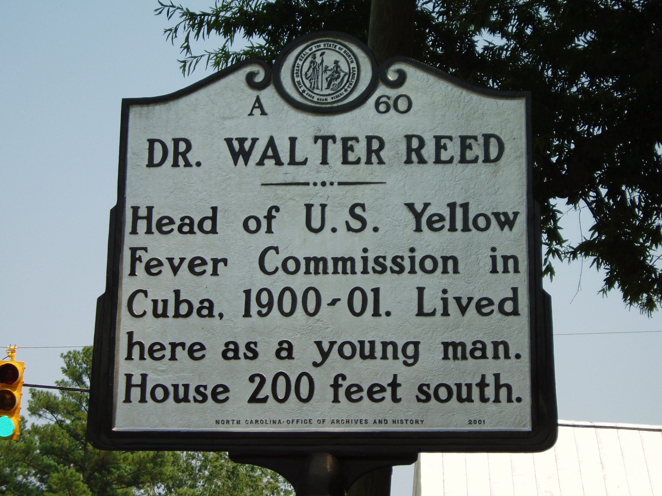 Dr. Walter Reed (A-60) | NC DNCR