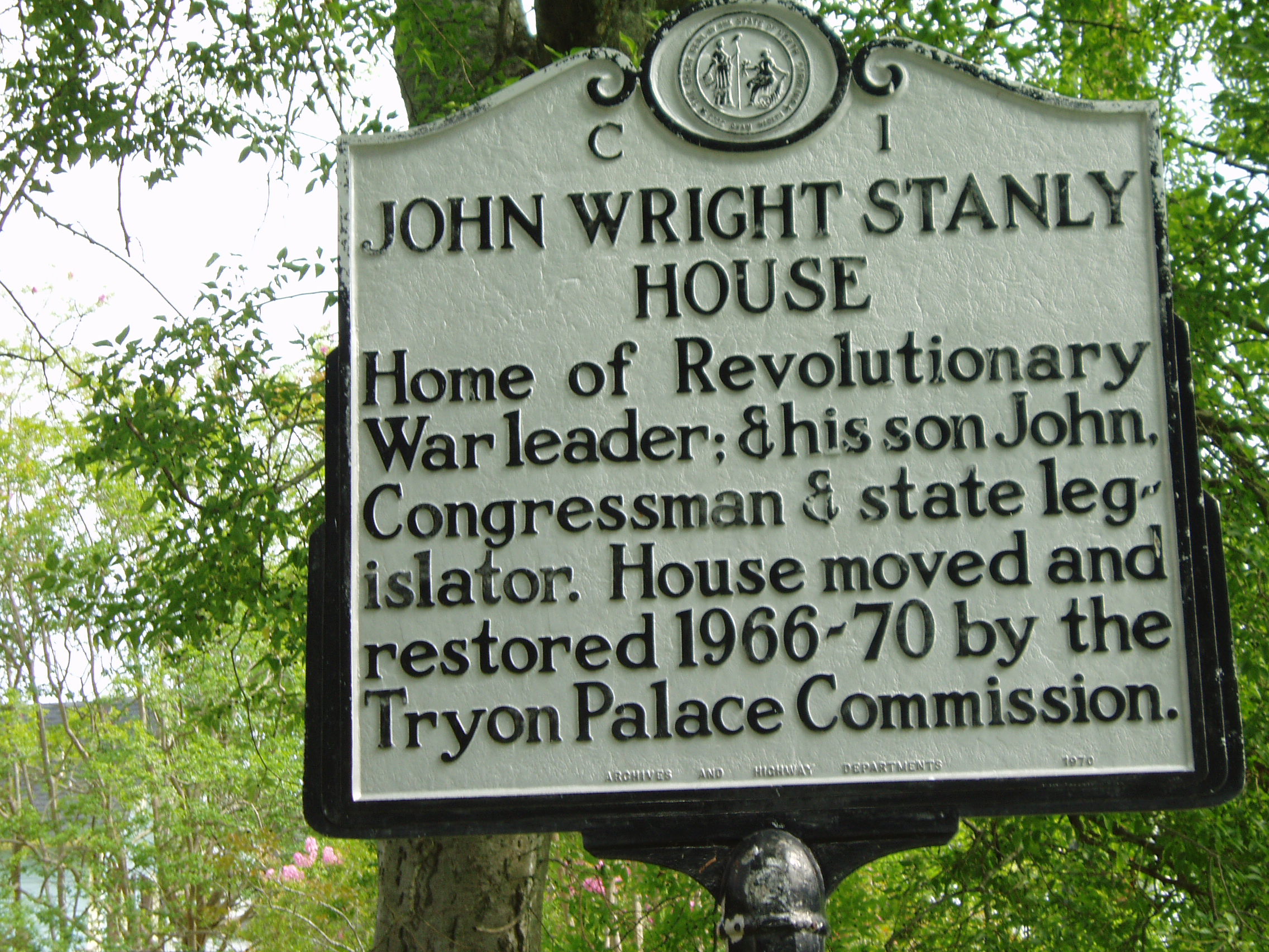 John Wright Stanly House (C-1) | NC DNCR