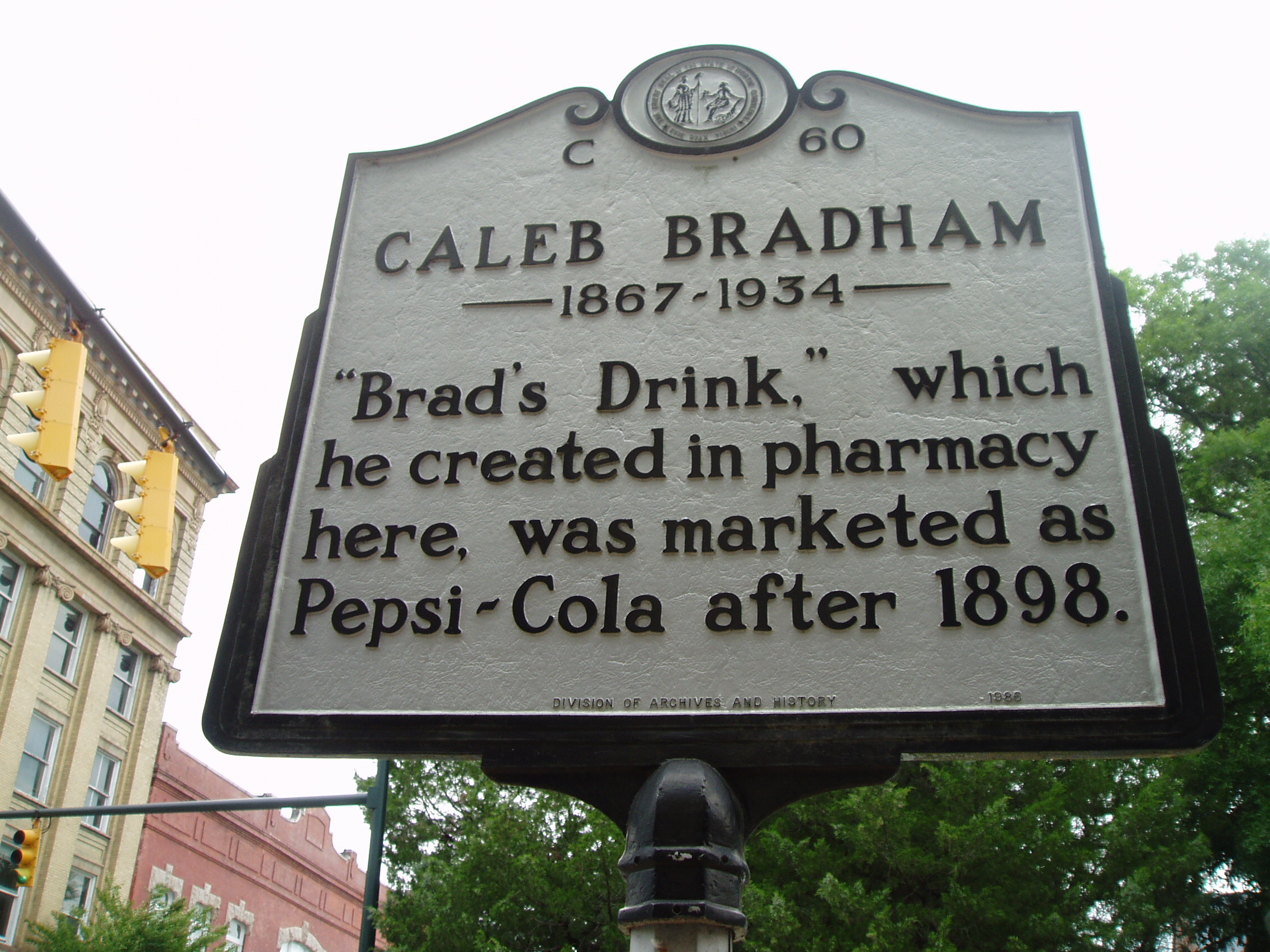 Caleb Bradham 1867-1934 (C-60) | NC DNCR