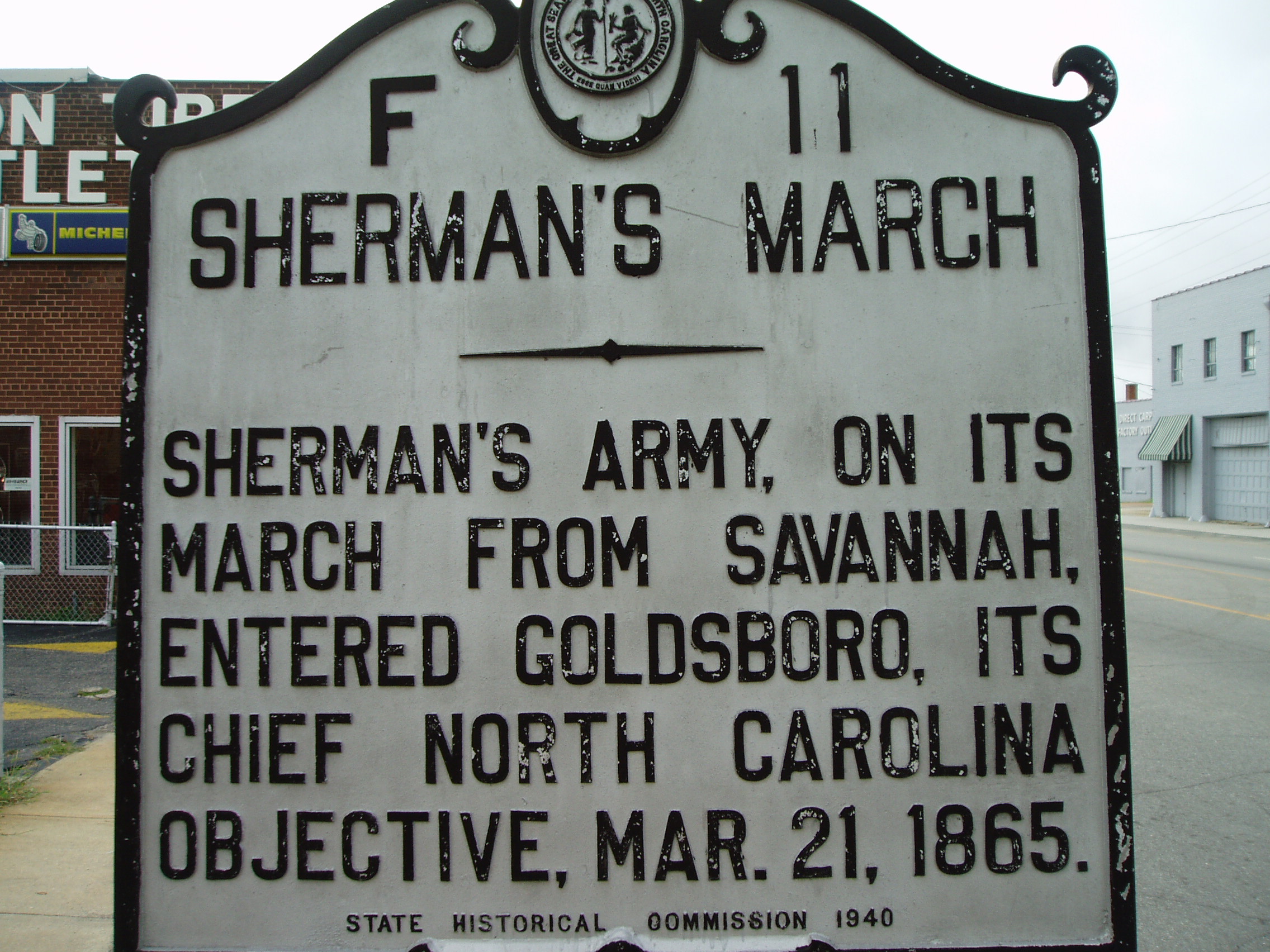 Sherman's March (F-11) | NC DNCR