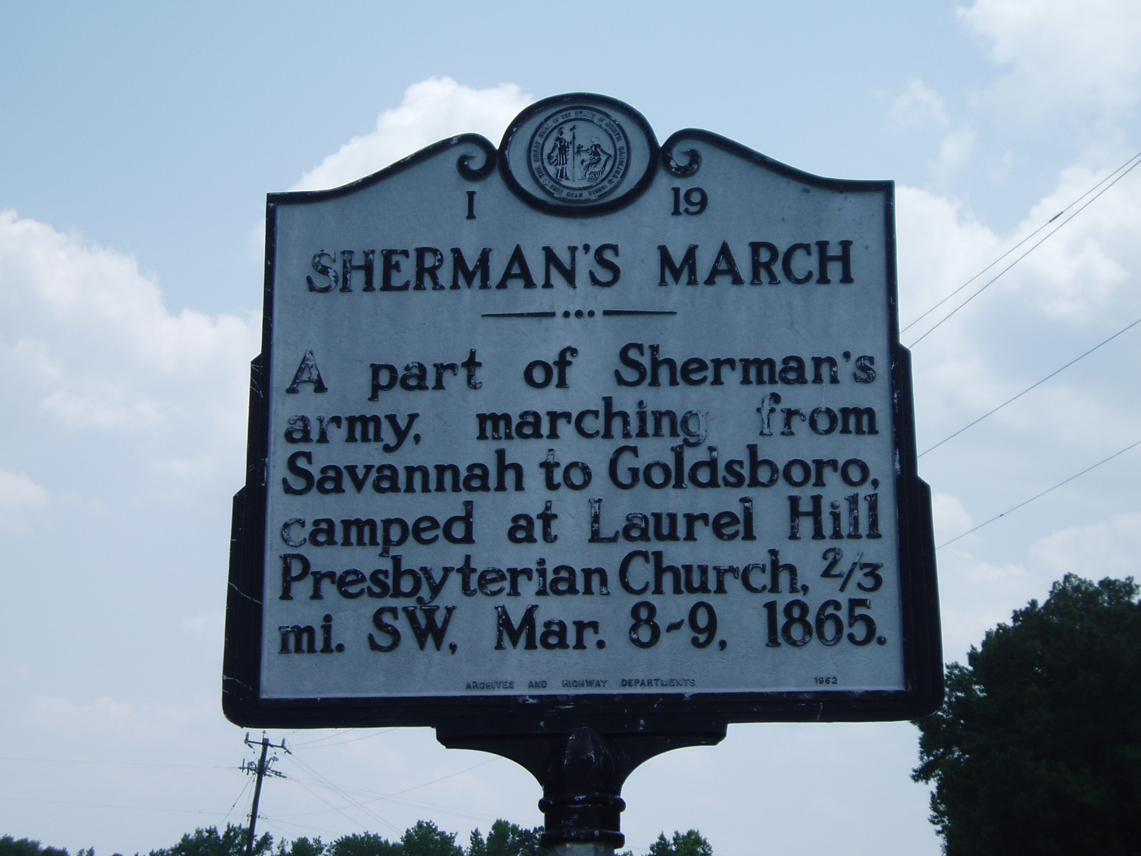 Sherman's March (I-19) | NC DNCR
