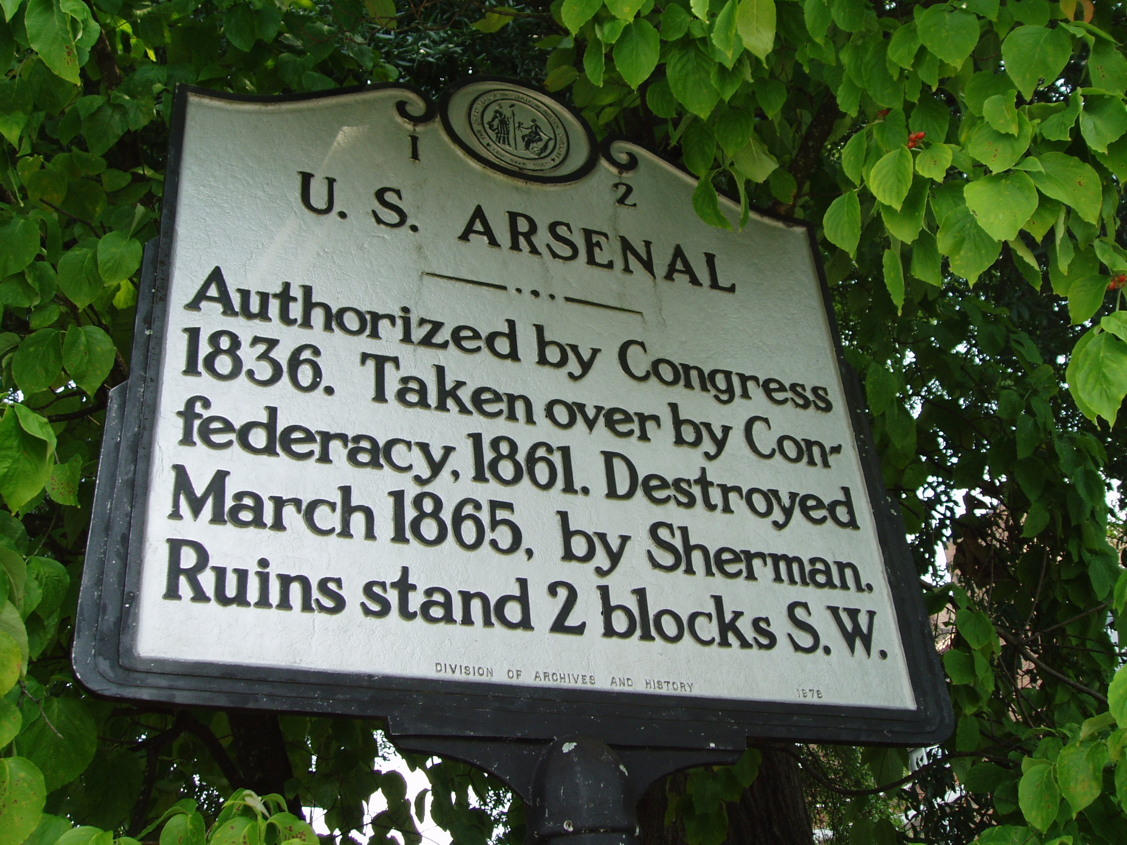 U.S. Arsenal (I-2) | NC DNCR