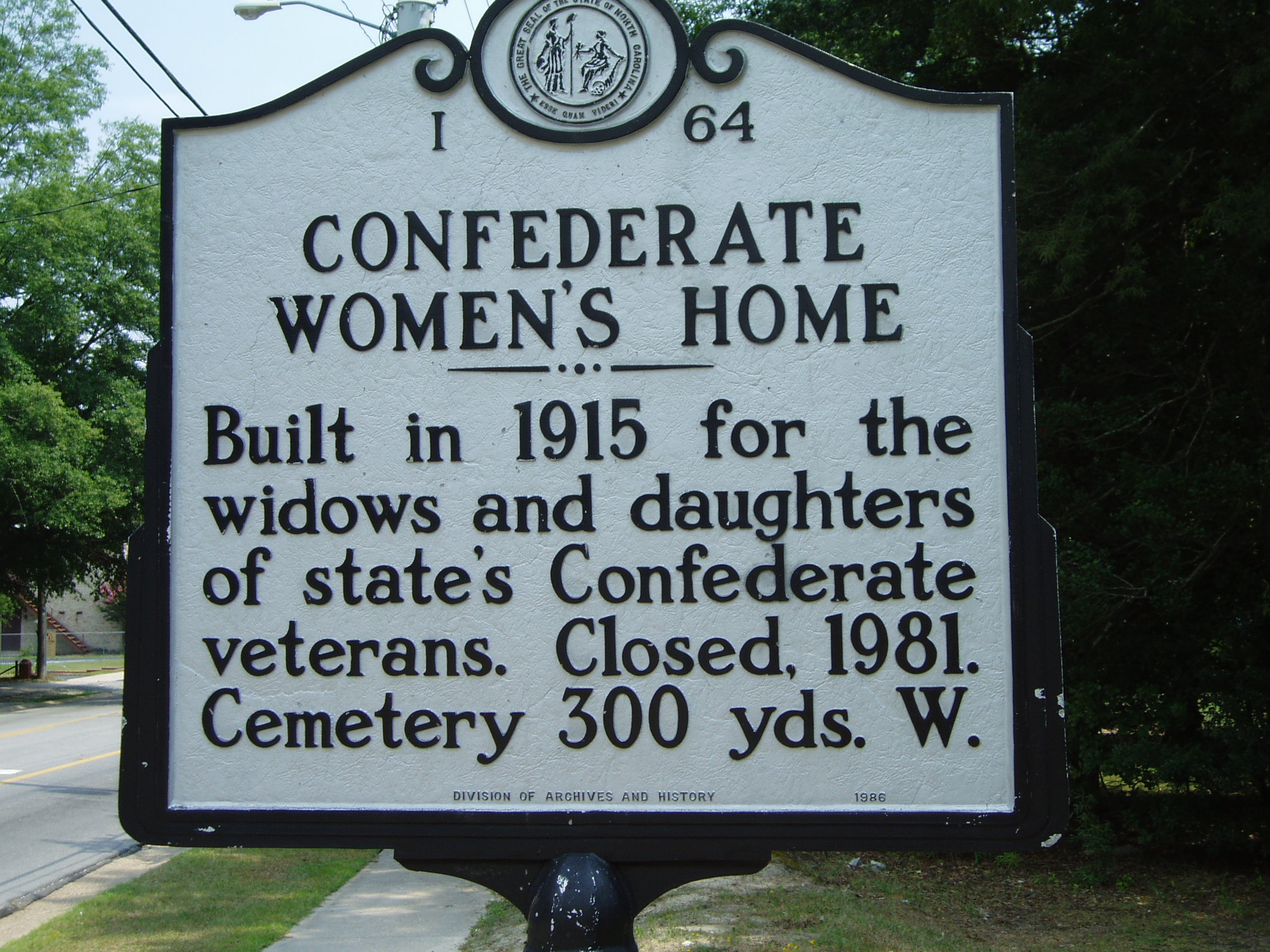 Confederate Women's Home (I-64) | NC DNCR