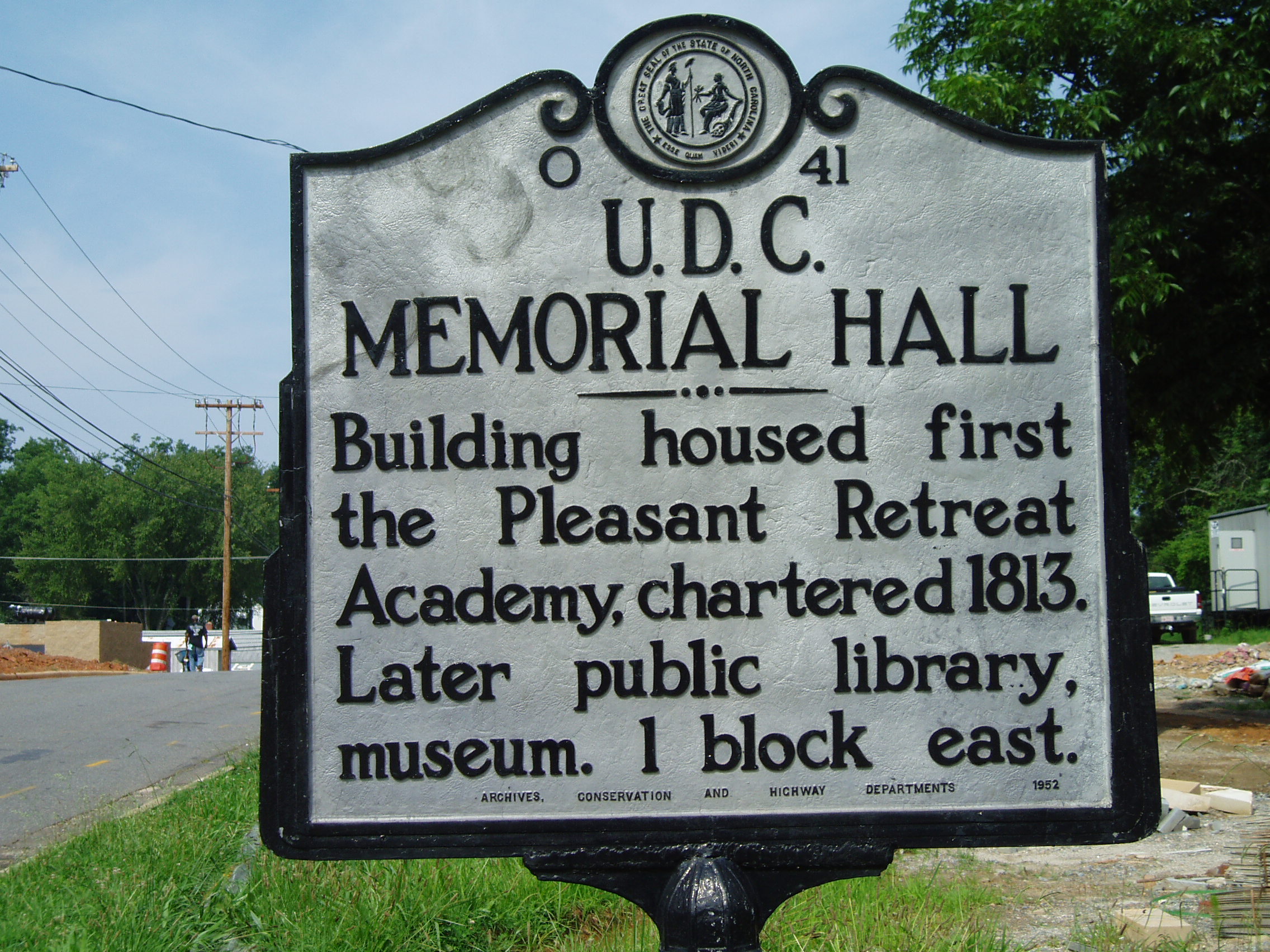 U.D.C. Memorial Hall (O-41) | NC DNCR
