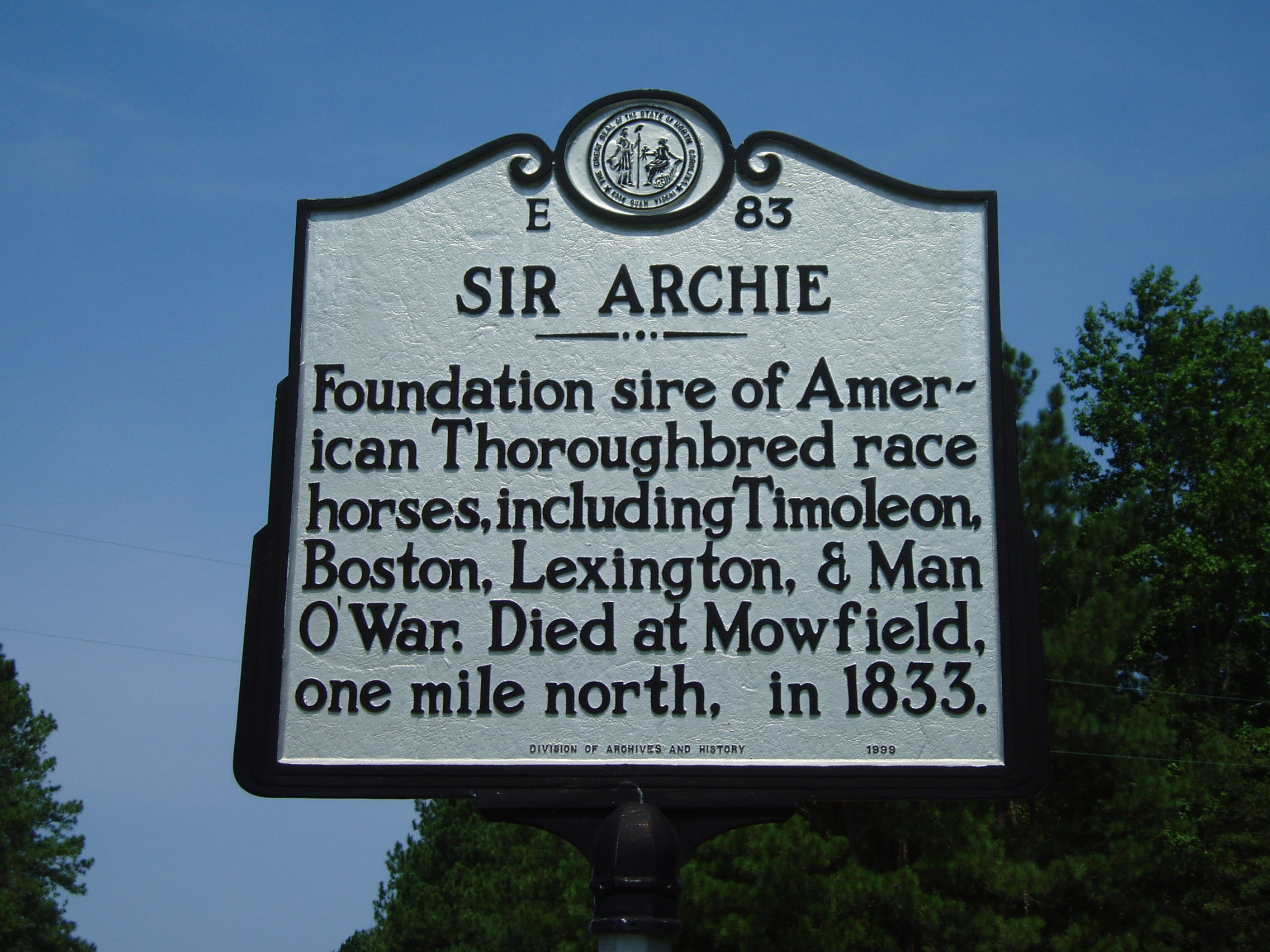 Sir Archie (E-83) | NC DNCR