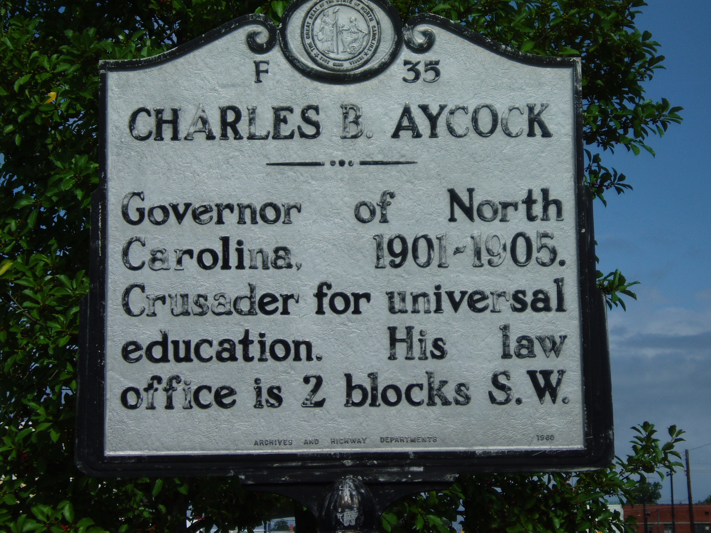 Charles B. Aycock (F-35) | NC DNCR