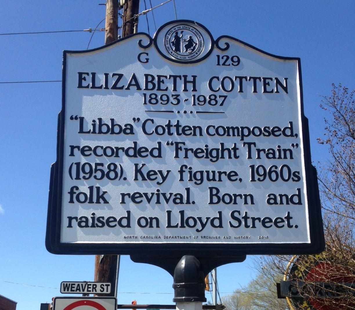 Elizabeth Cotten 1893-1987 (G-129) | NC DNCR