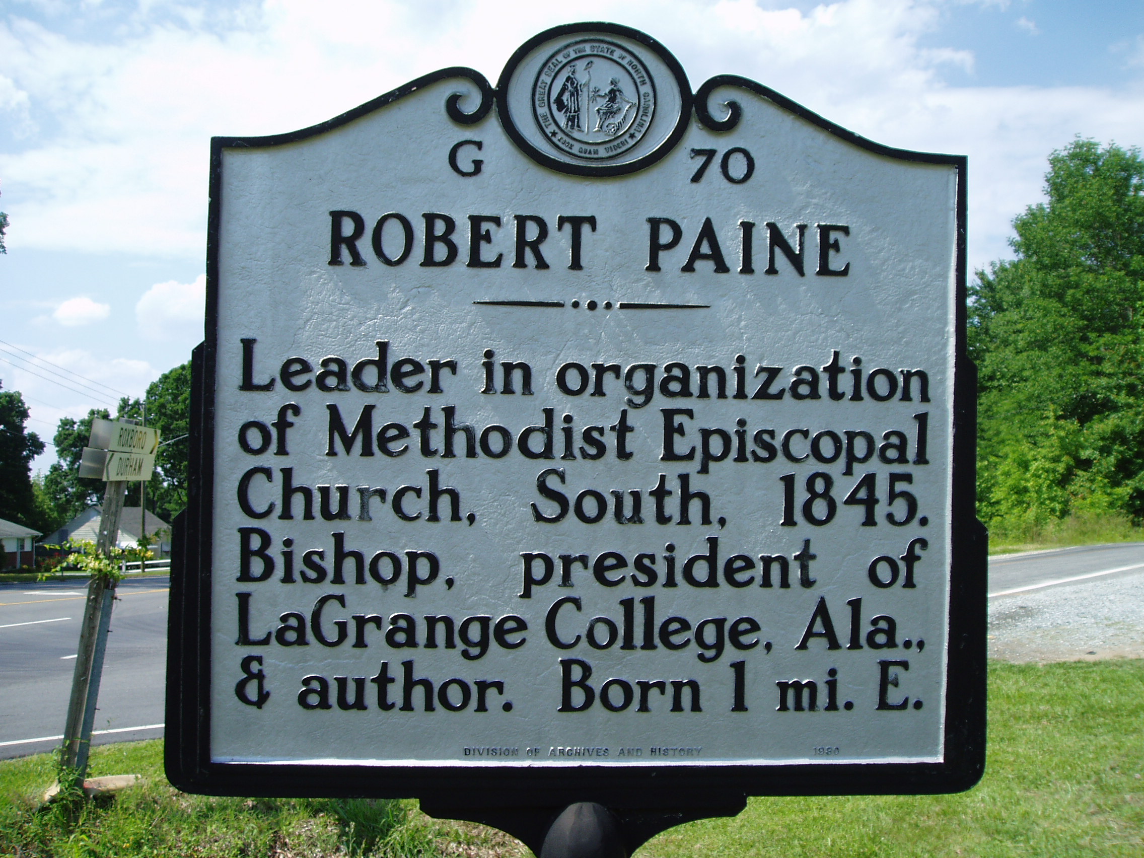 Robert Paine (G-70) | NC DNCR