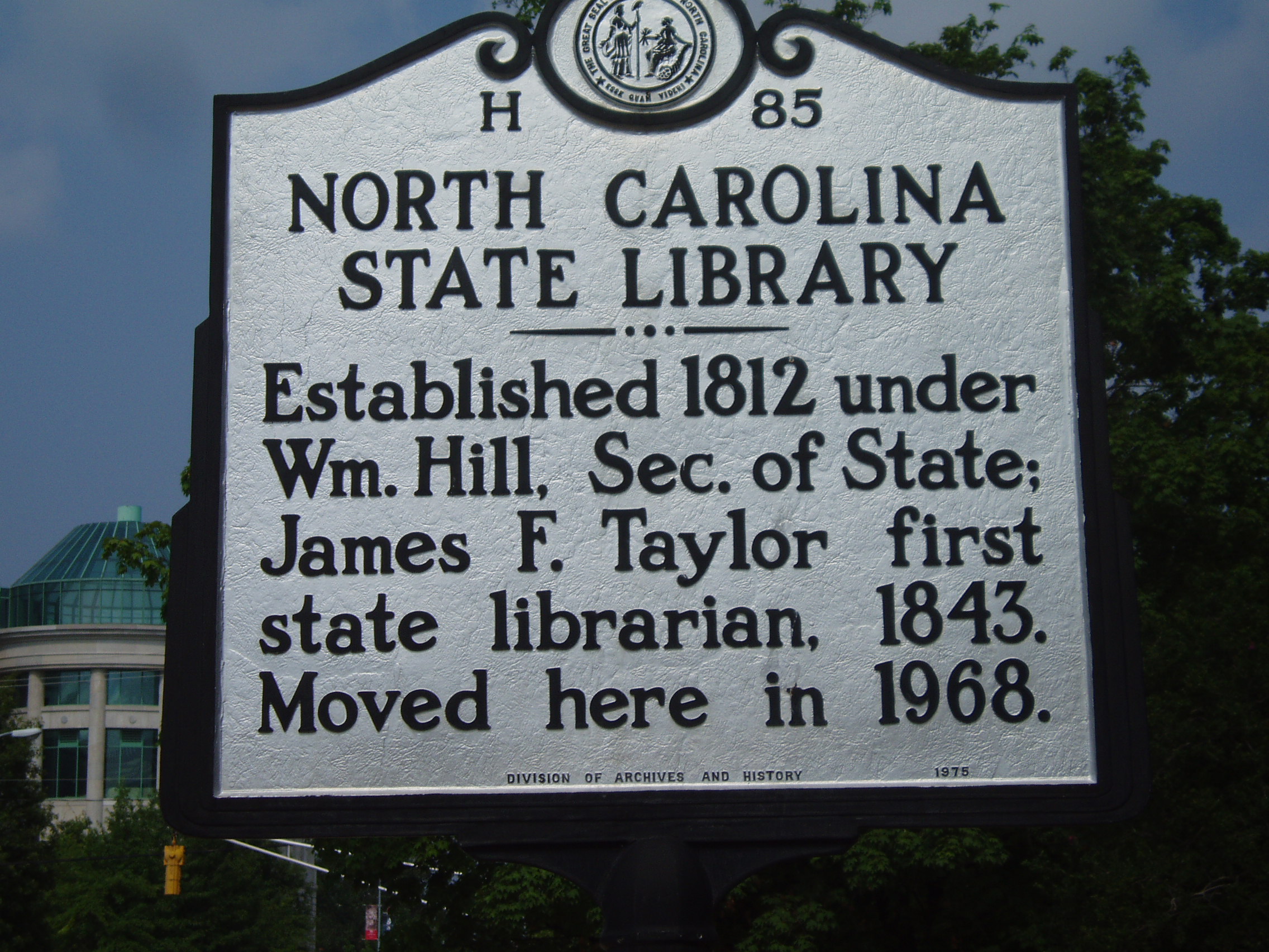 North Carolina State Library (H-85) | NC DNCR