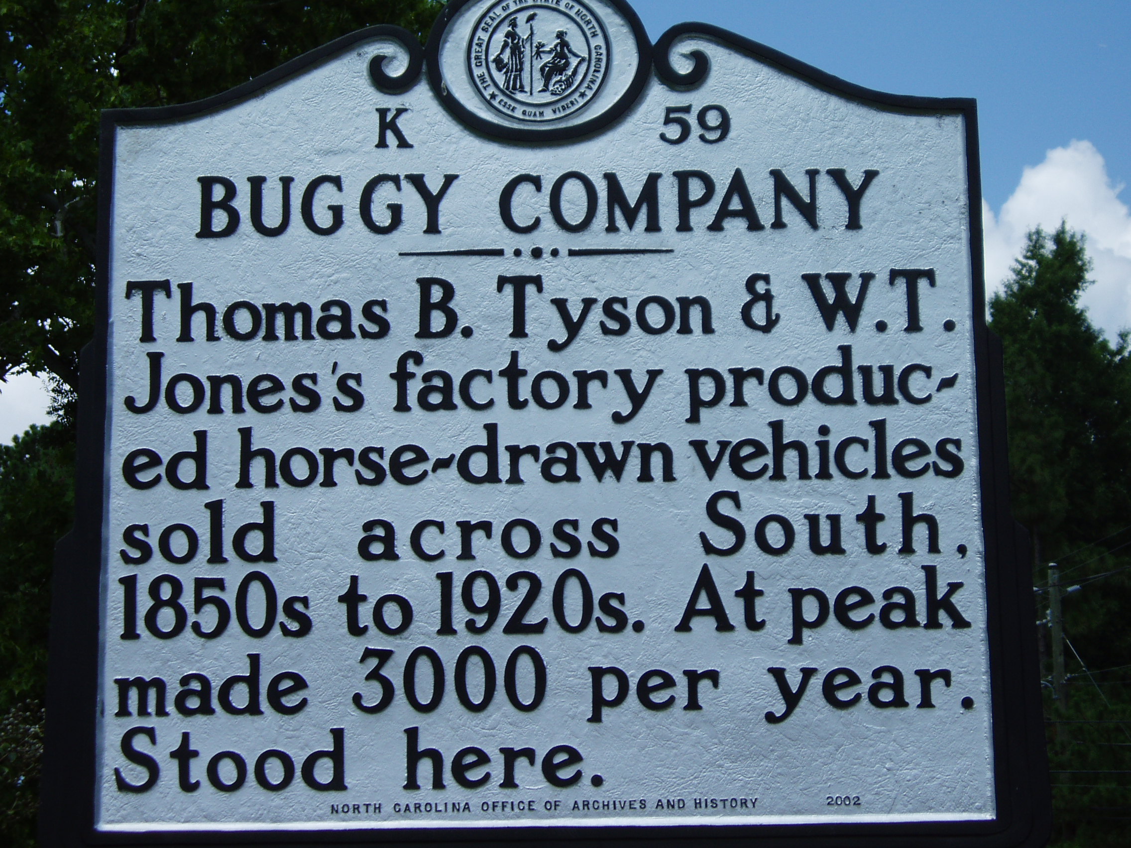 Buggy Company (K-59) | NC DNCR